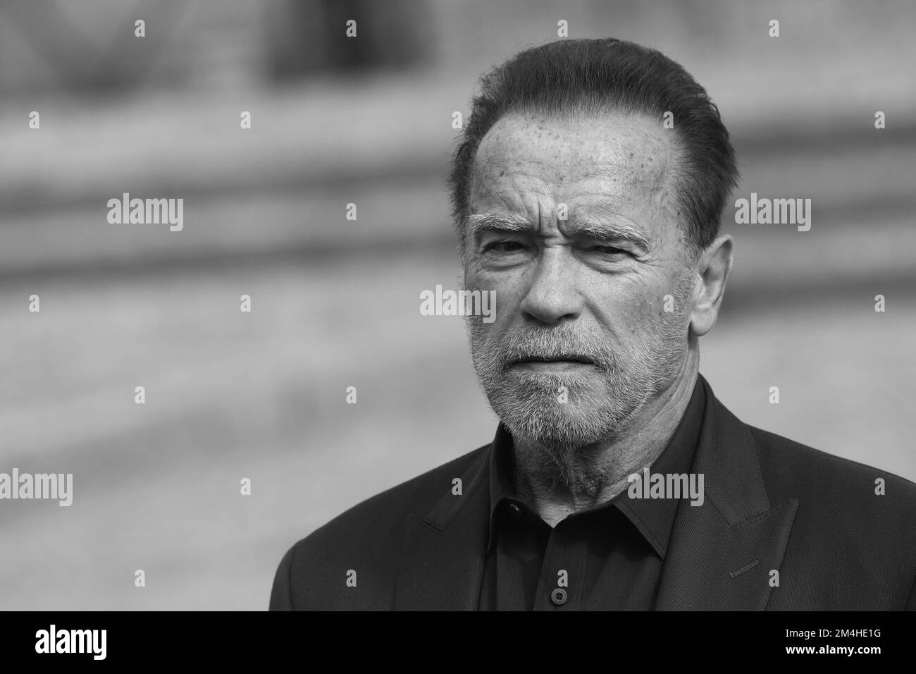 Arnold schwarzenegger portrait Black and White Stock Photos & Images ...