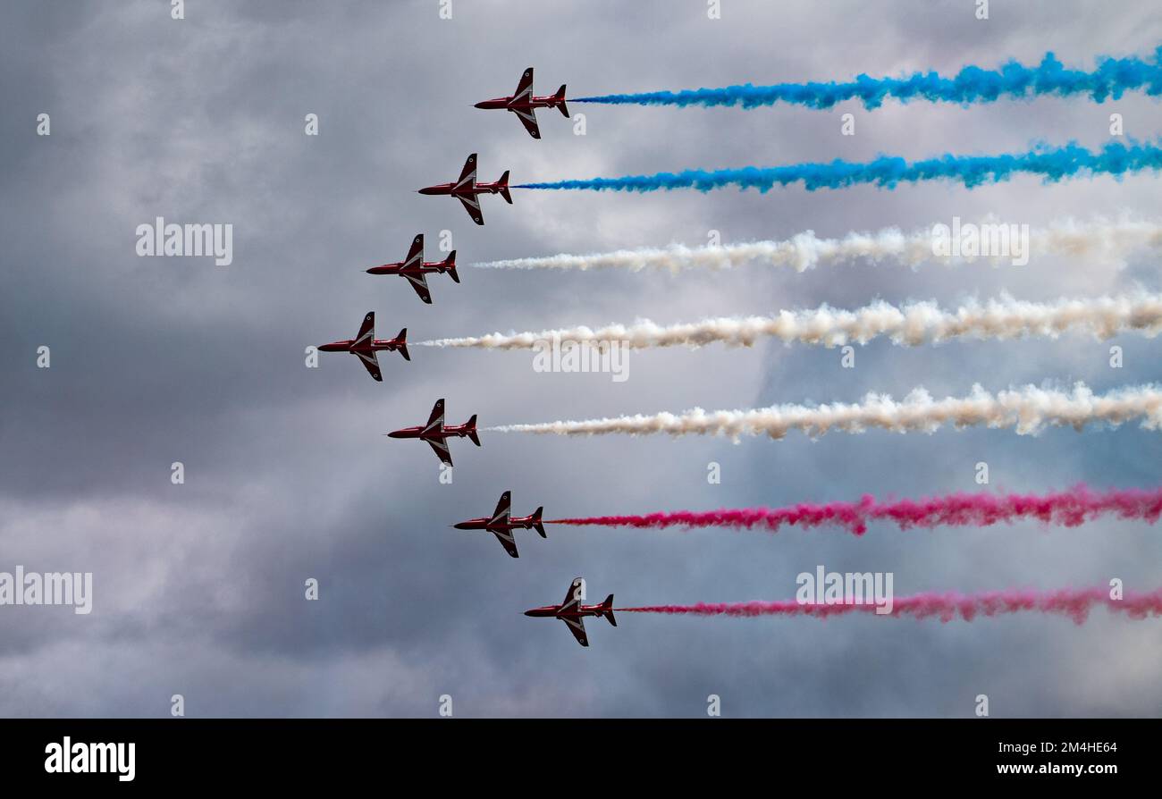 Red Arrows Air Show Stock Photo - Alamy