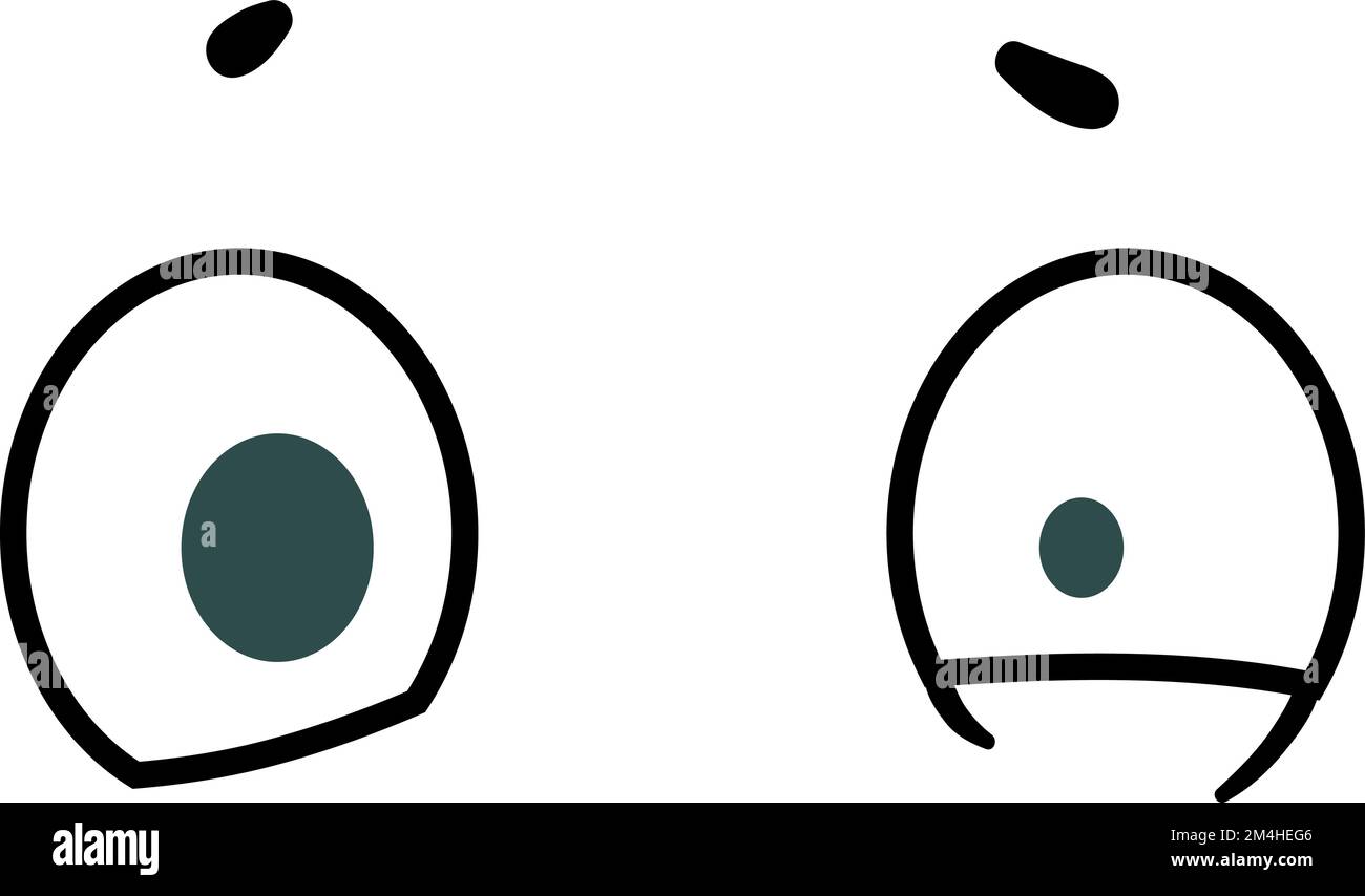Scared expression in comic eyes. Shocked emotion Stock Vector Image ...