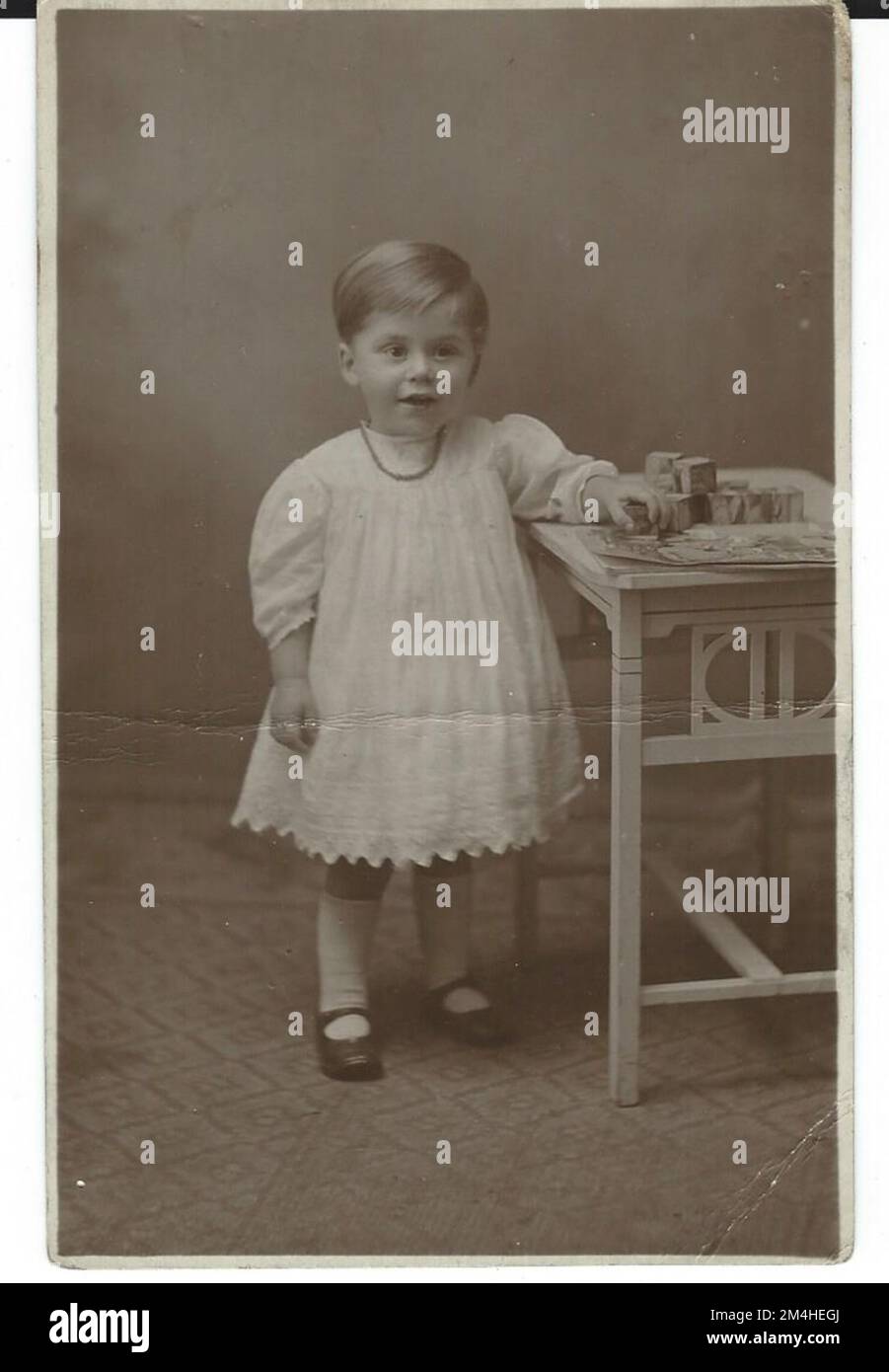 Antique photograph of a young child late victorian or possibly early ...