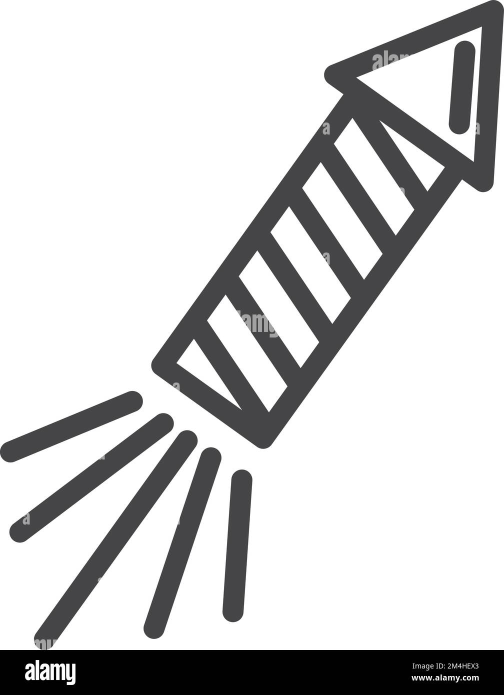 Firework cracker icon. Party celebration show rocket Stock Vector Image ...