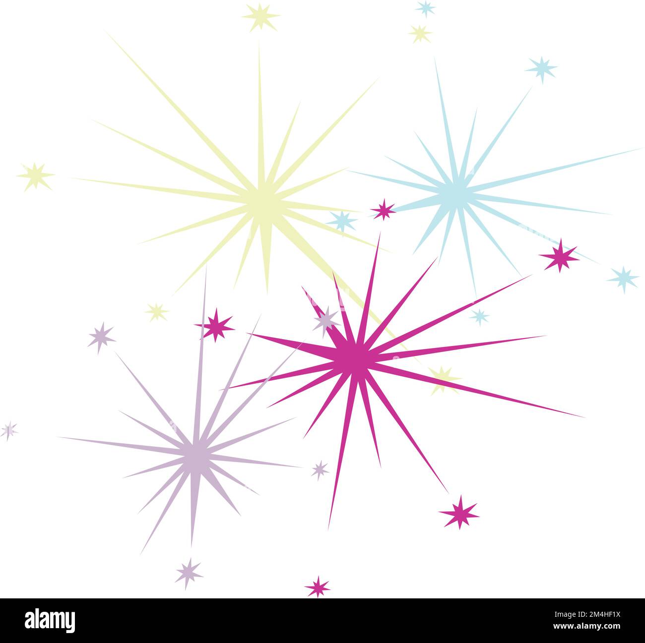 Twinkling stars background Cut Out Stock Images & Pictures - Alamy
