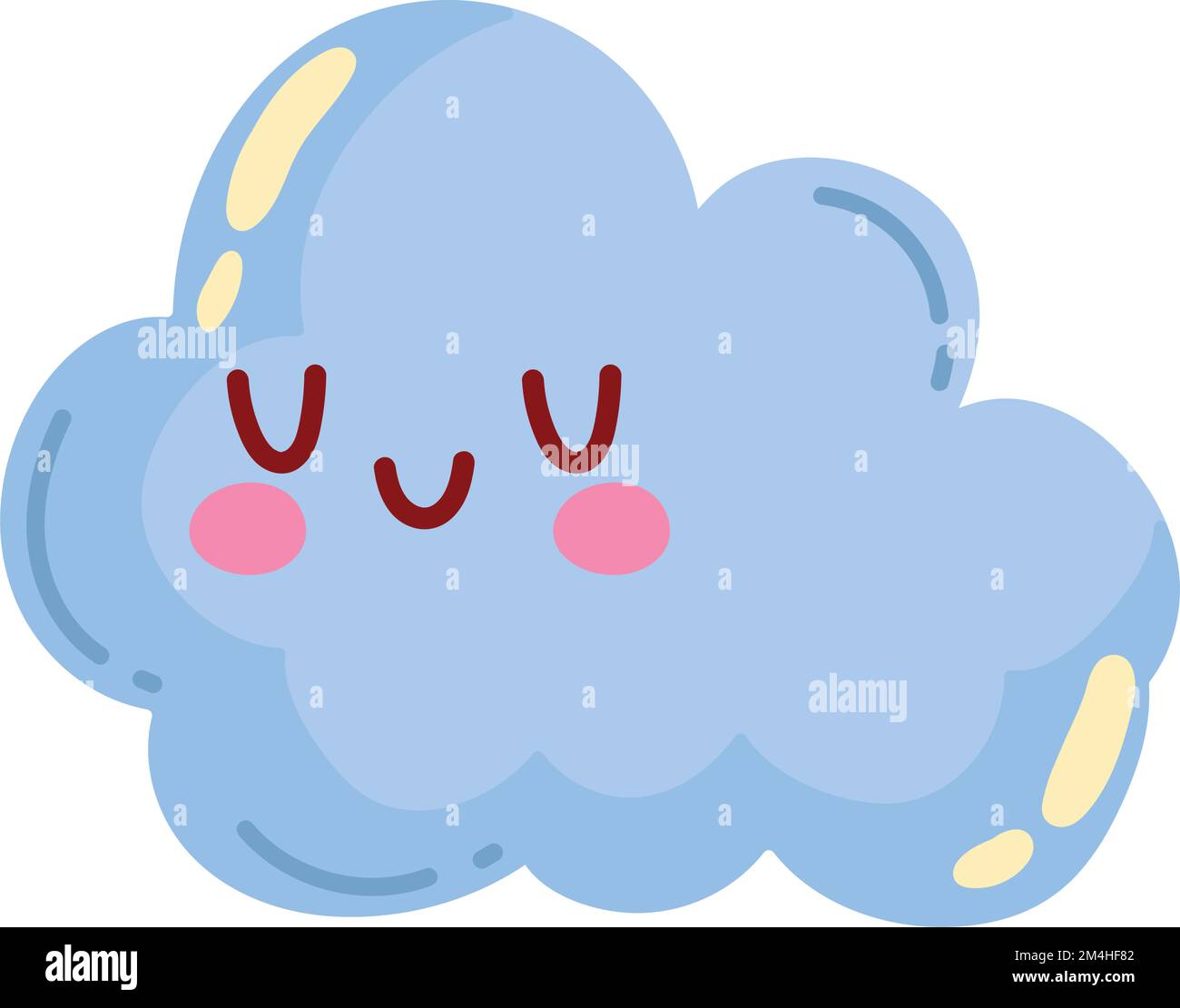 cloud kawaii weather Stock Vector Image & Art - Alamy