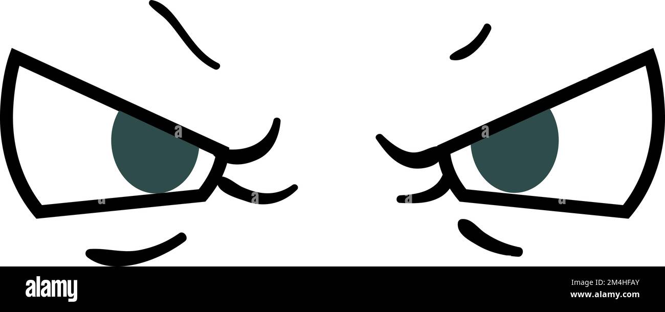 Angry Female Cartoon Eyes