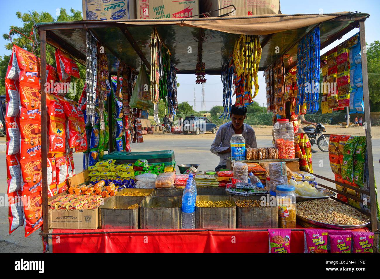 Jaisalmer, India - Nov 10, 2017. Street vendor in Jaisalmer, India ...