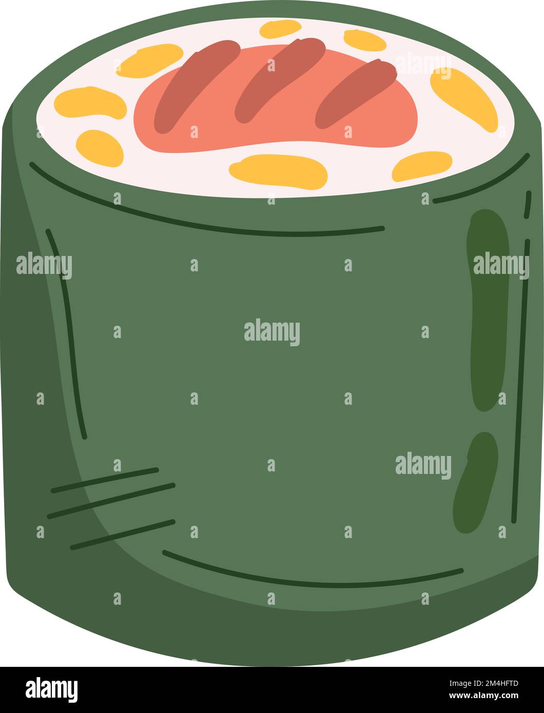 sushi roll fish Stock Vector Image & Art - Alamy