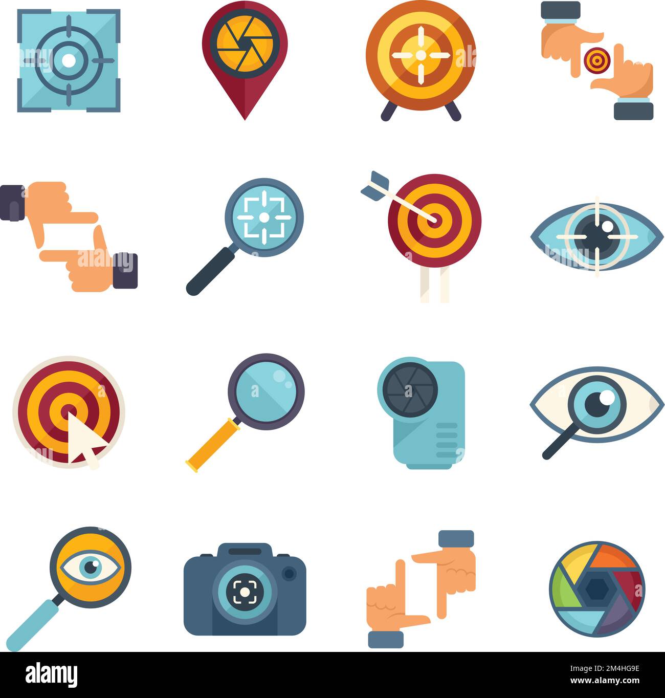 Group of people look at camera Stock Vector Images - Alamy