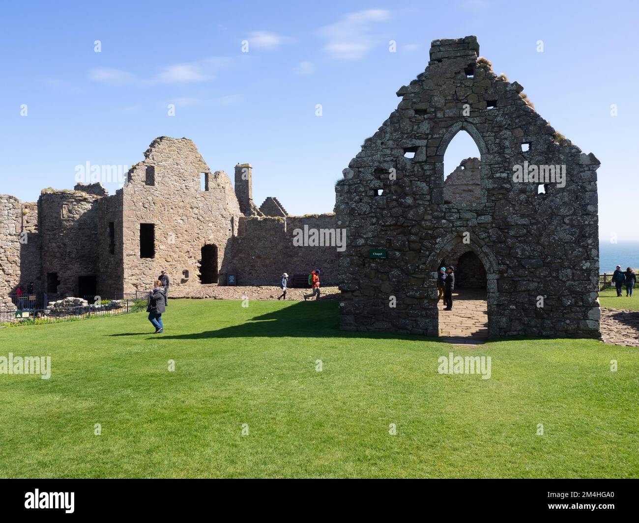 Dunnottar castle interior hi-res stock photography and images - Alamy