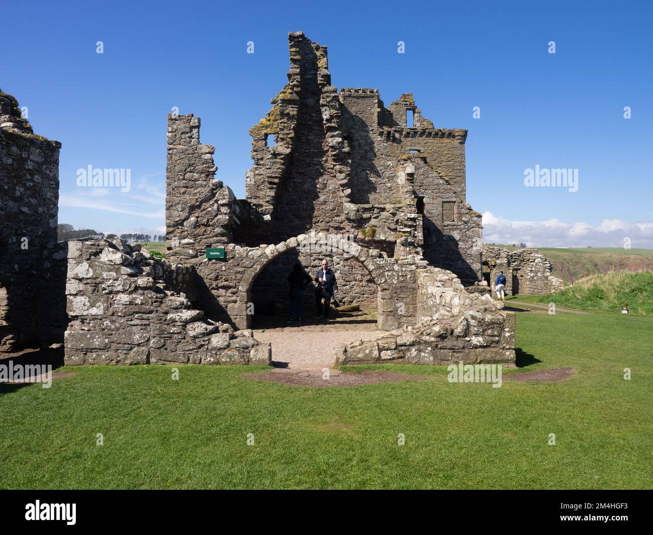 Dunnottar castle interior hi-res stock photography and images - Alamy