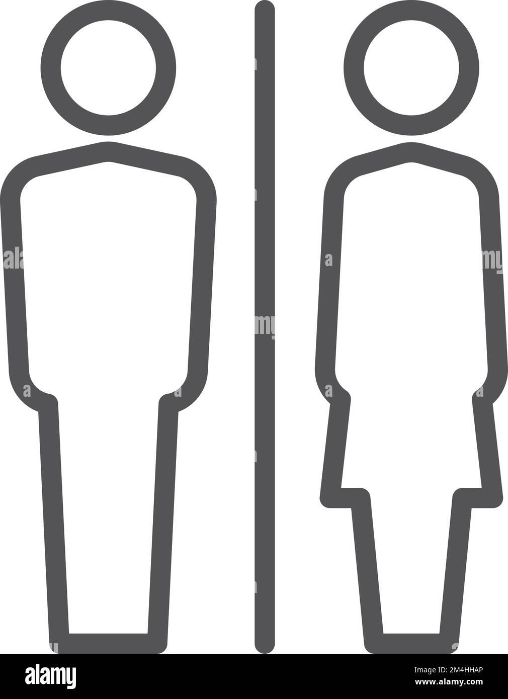 Wc icon. Toilet symbol. Bathroom linear sign Stock Vector Image & Art ...