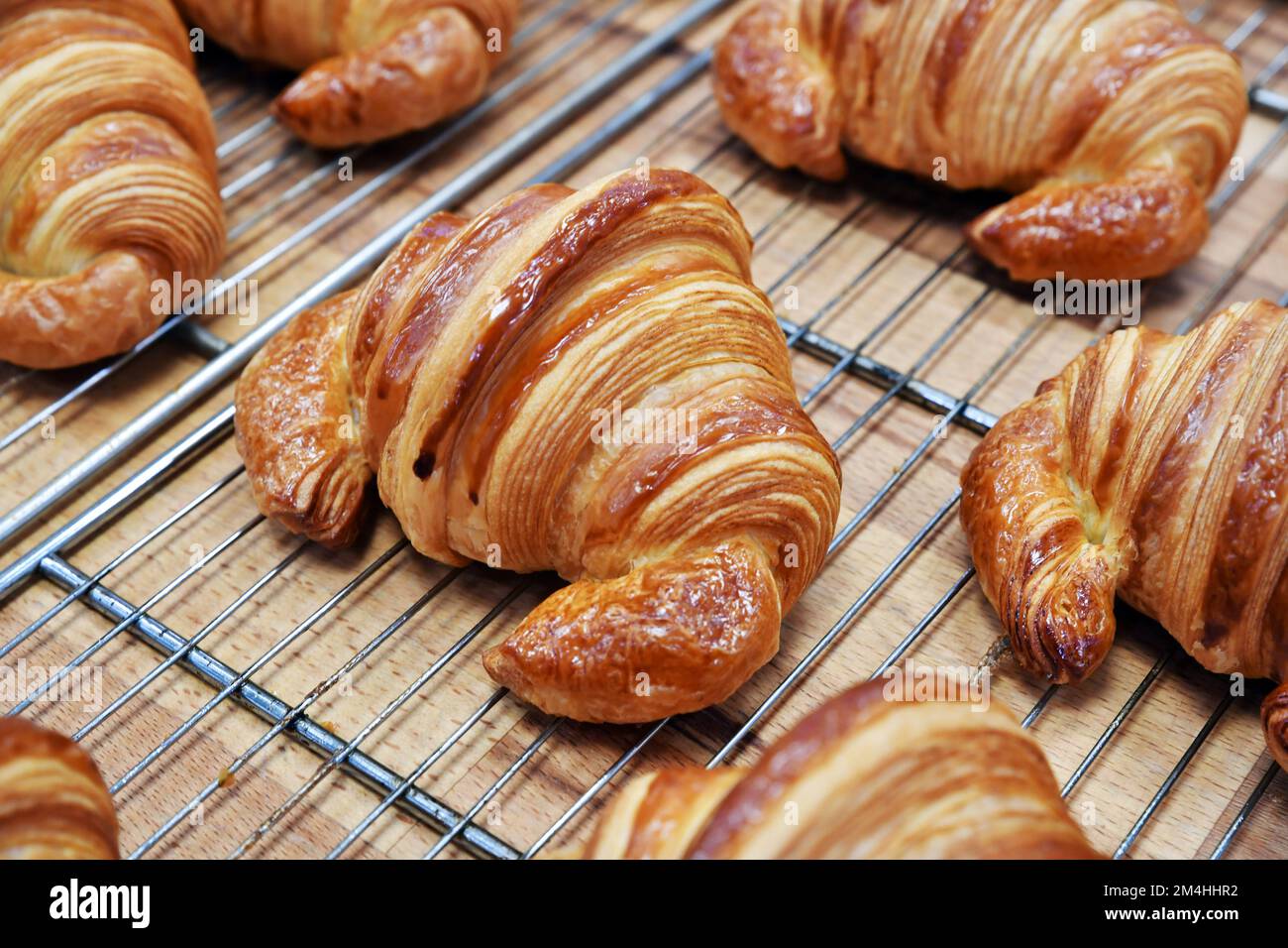 Croissant made by french baker - France Stock Photo - Alamy