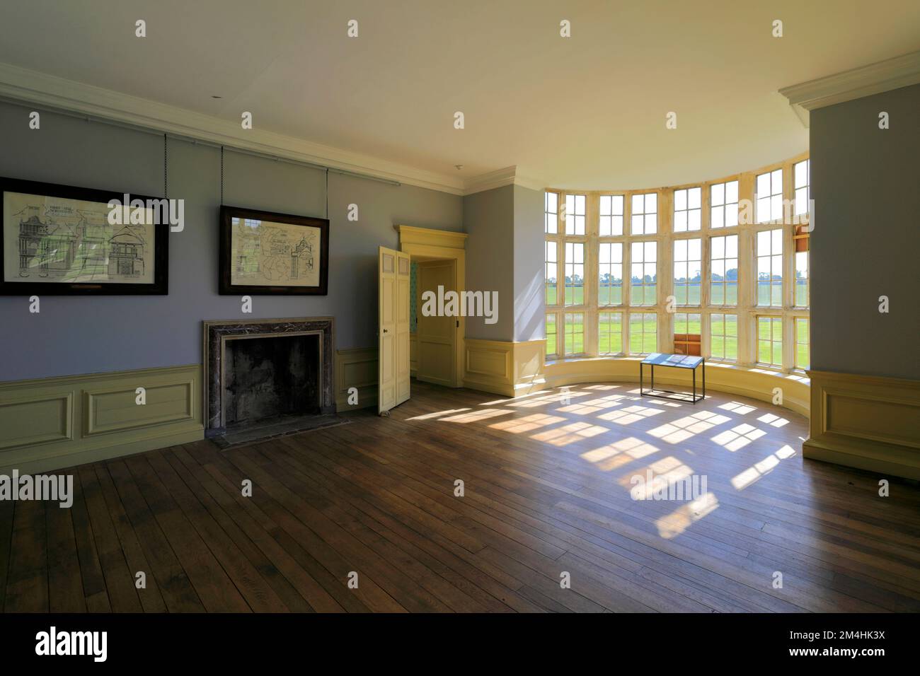 Interior view of Kirby Hall, an Elizabethan country house, near Gretton ...