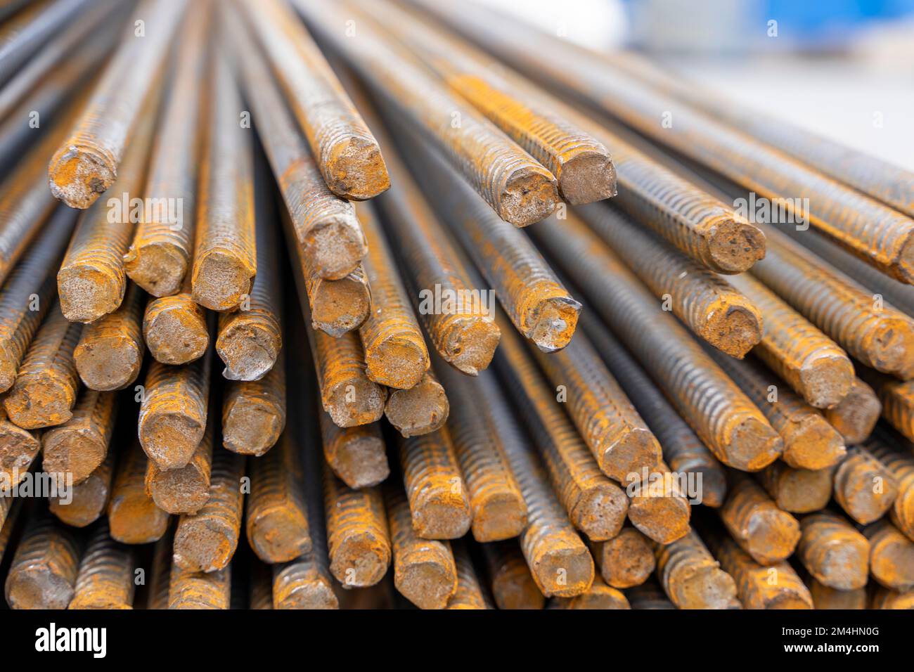 A large bundle of iron construction fittings in close-up Stock Photo ...
