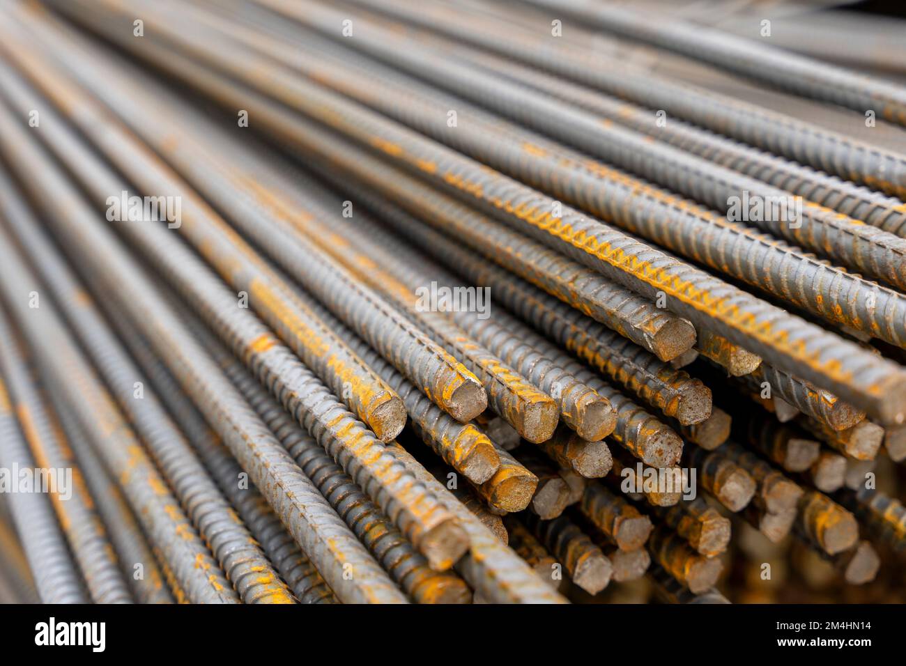 A large bundle of iron construction fittings in close-up Stock Photo ...