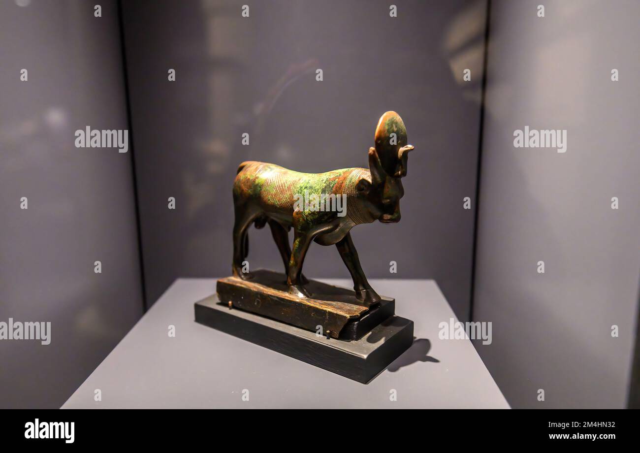 Budapest, Hungary. Interior of the Museum of Fine Arts. Ancient Egypt ...