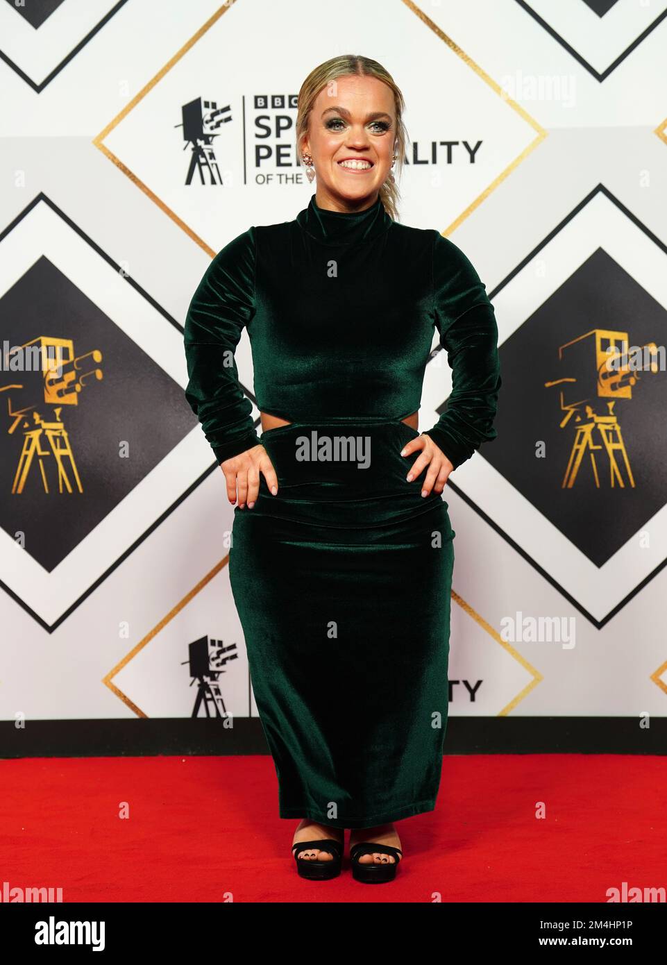 Ellie Simmonds poses on the red carpet prior to the BBC Sports ...