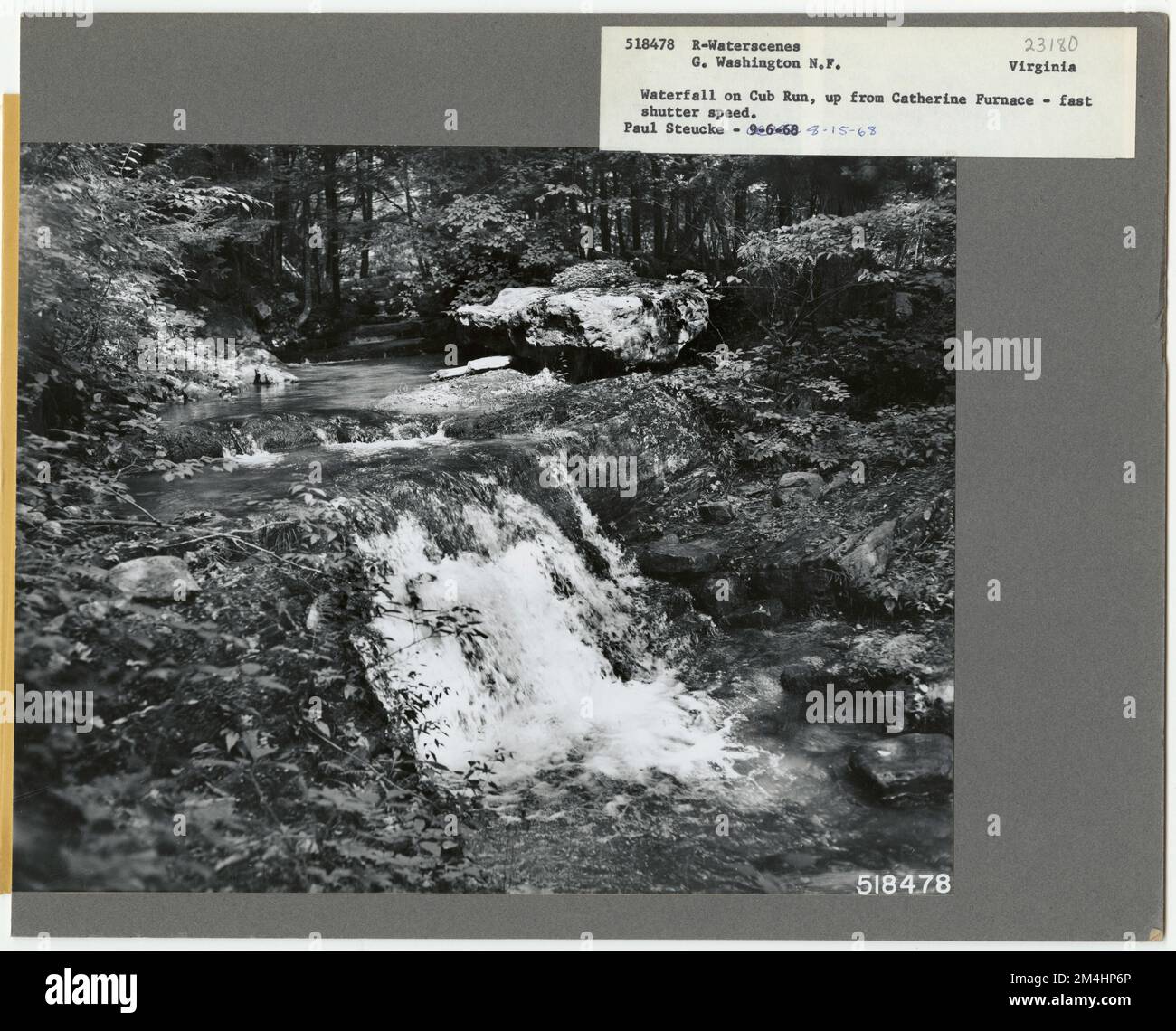 Waterfall Scenes - Virginia. Photographs Relating to National Forests ...