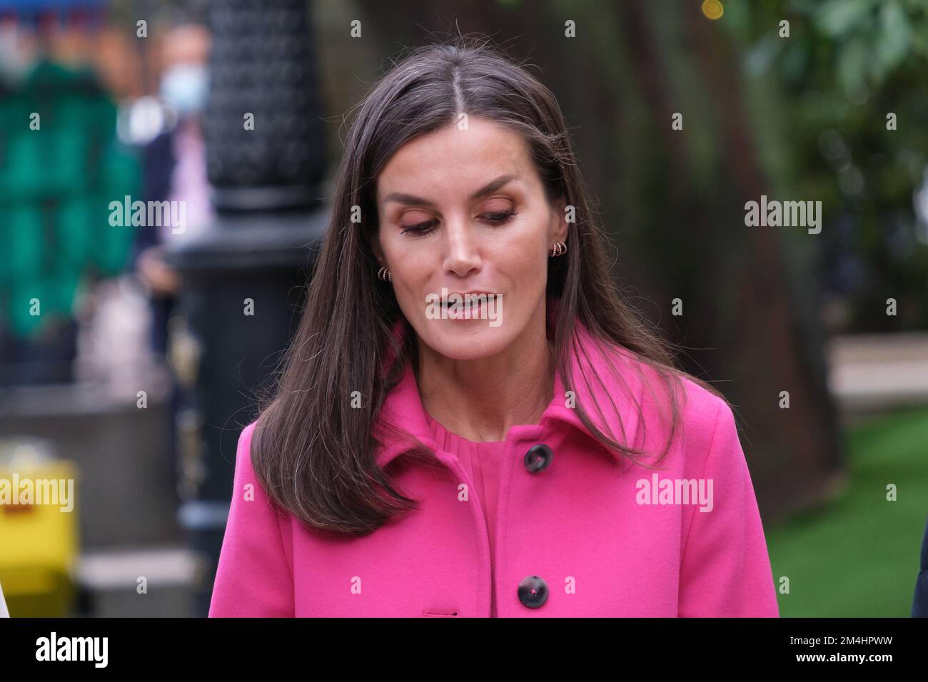 Madrid, Spain. 21st Dec, 2022. Queen Letizia of Spain visits the Nino ...