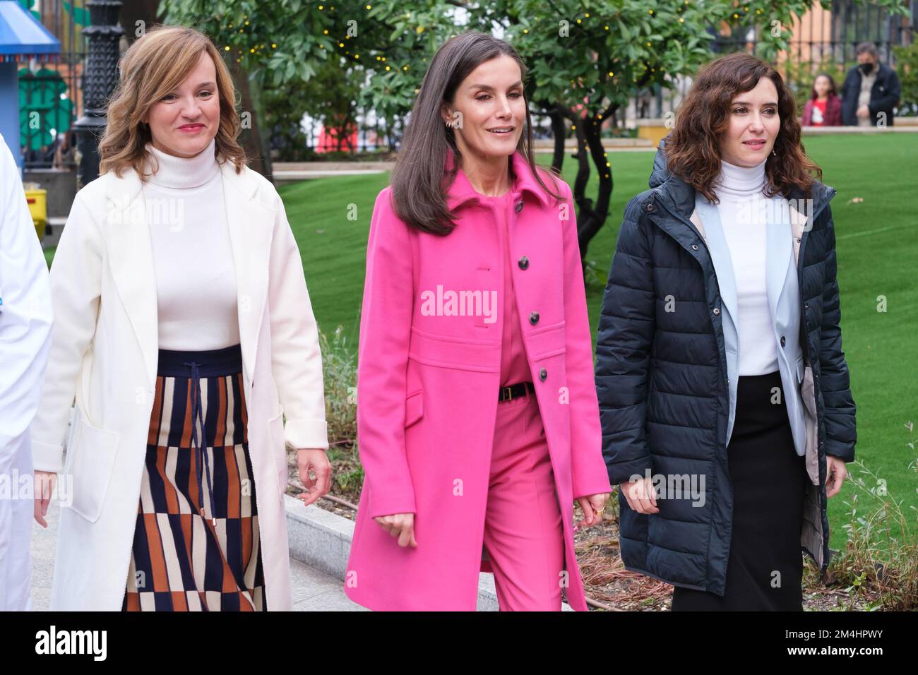 Madrid, Spain. 21st Dec, 2022. Queen Letizia of Spain visits the Nino ...