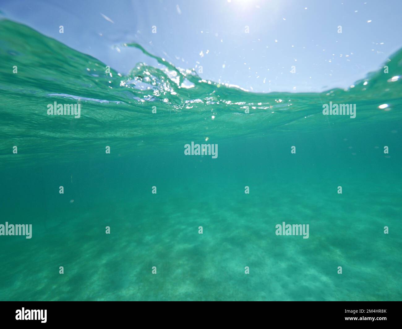 caribbean sea split level ocean Stock Photo - Alamy