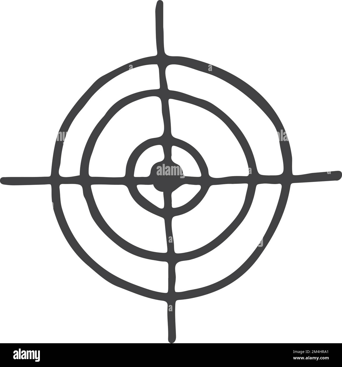 Aim doodle icon. Target symbol. Goal sketch Stock Vector Image & Art ...