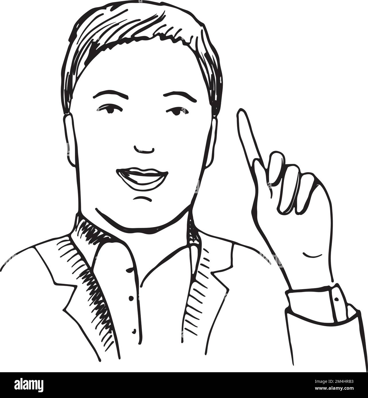 Male Portrait Hand Drawn Man Head Human Sketch Stock Vector Image And Art Alamy