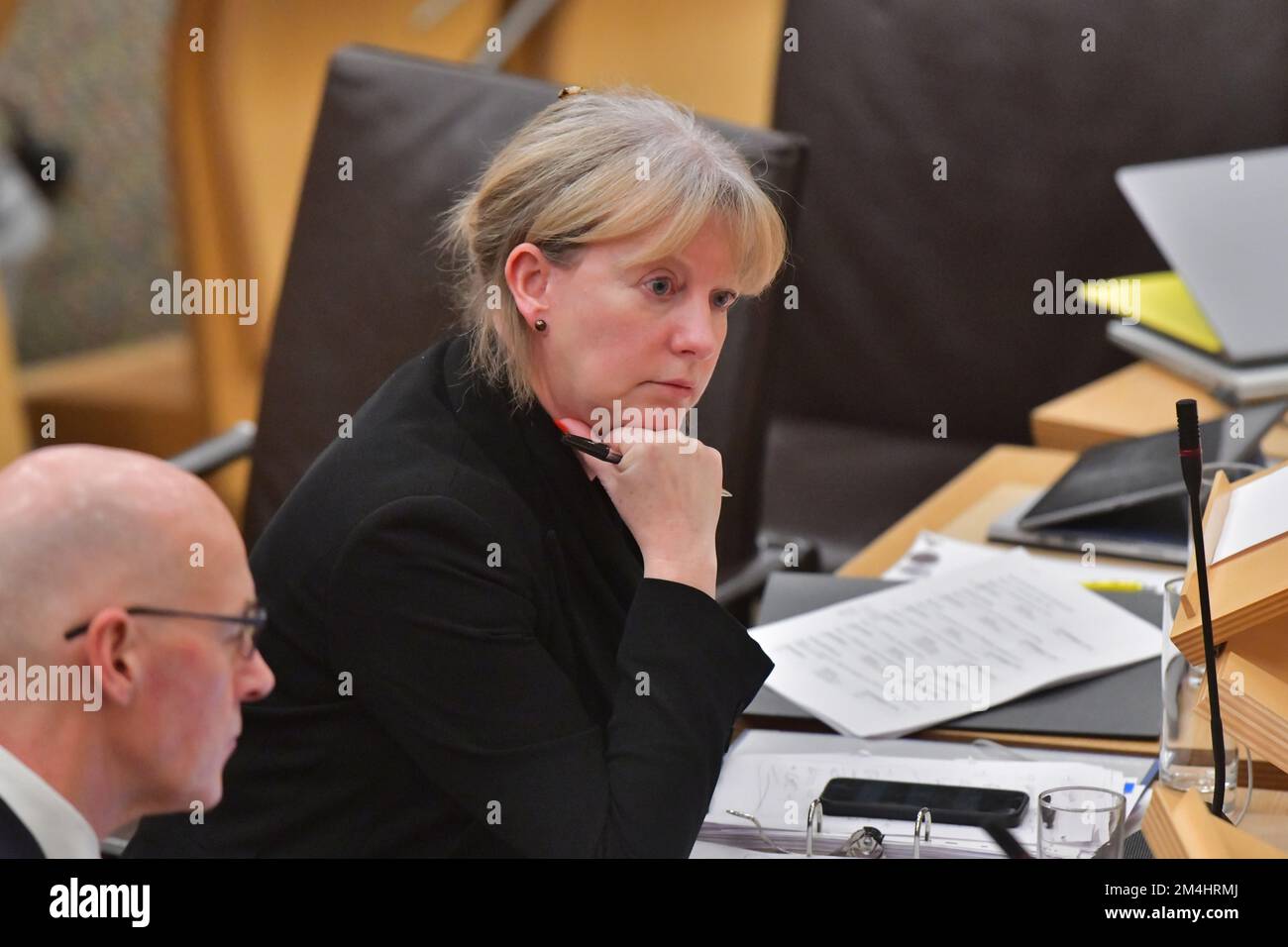 Edinburgh Scotland, UK 21 December 2022. Shona Robison MSP at the ...