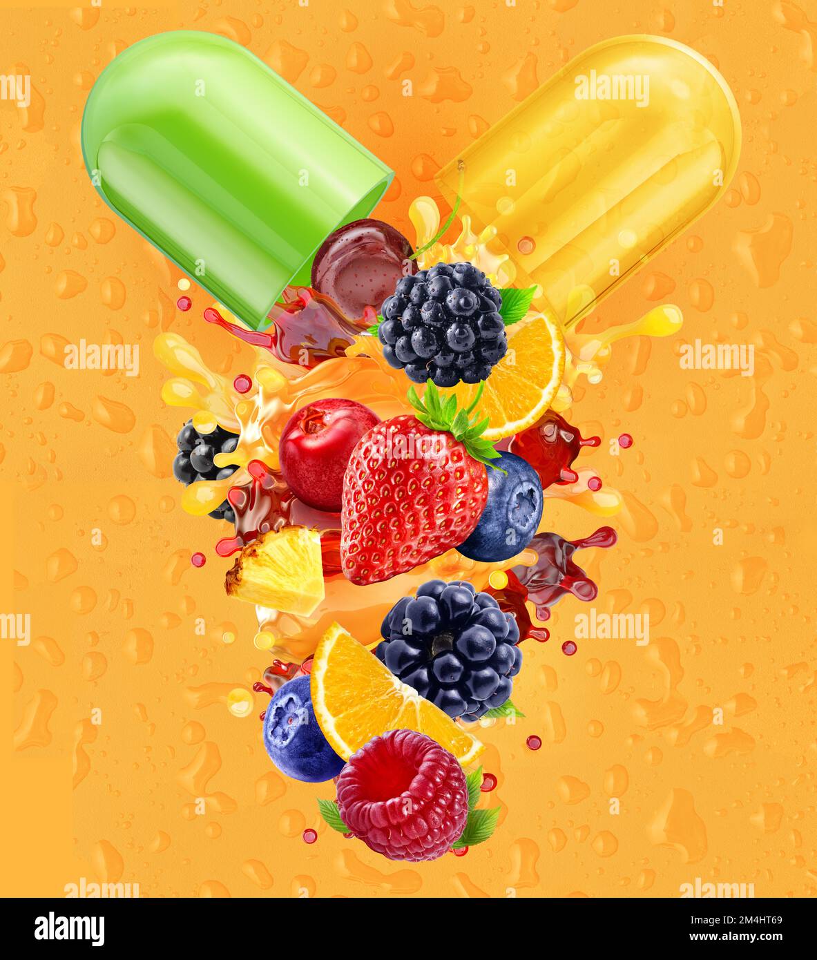 Vitamin pill juices hi-res stock photography and images - Alamy
