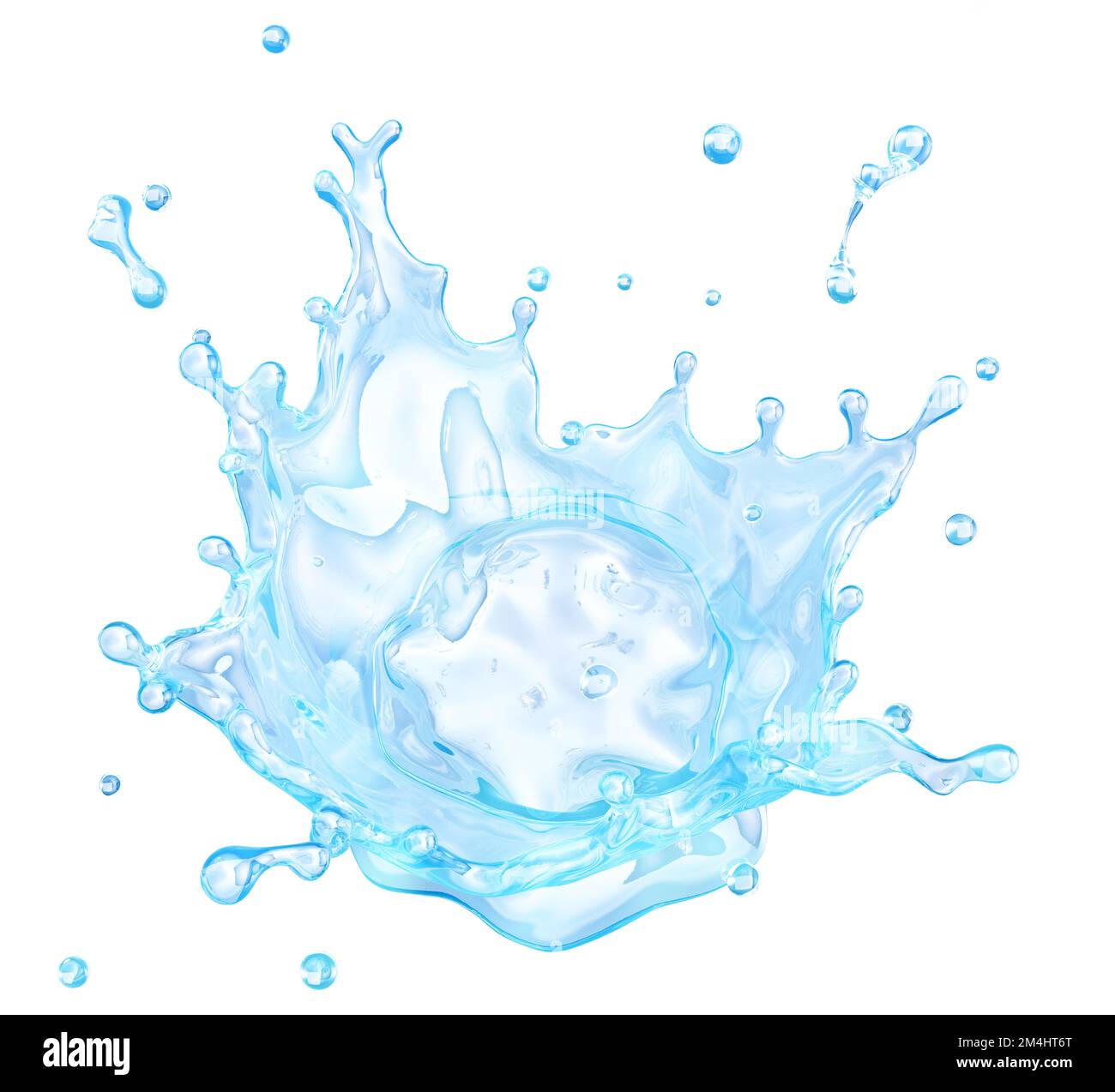 Fresh pure blue water splash. Clean transparent water, liquid fluid ...