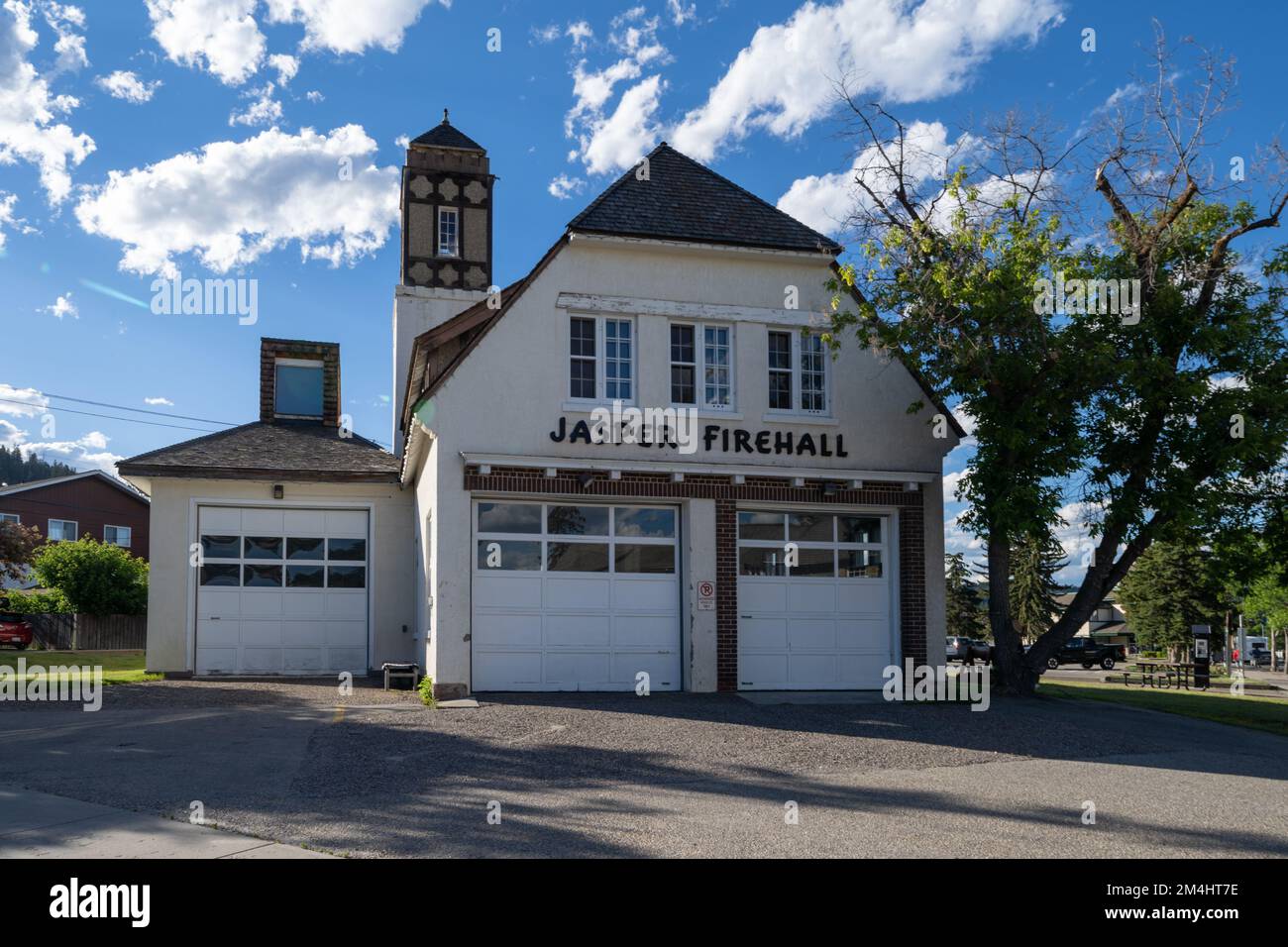 Jasper, Alberta, Canada - July 12, 2022: The historic Jasper Firehall ...