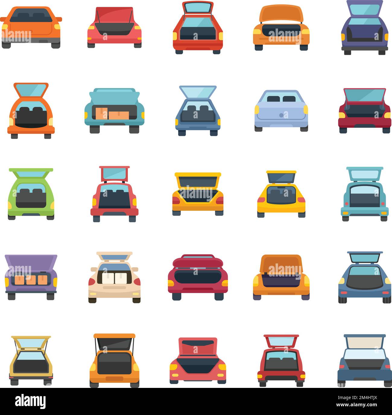 Car trunk boot Stock Vector Images - Alamy