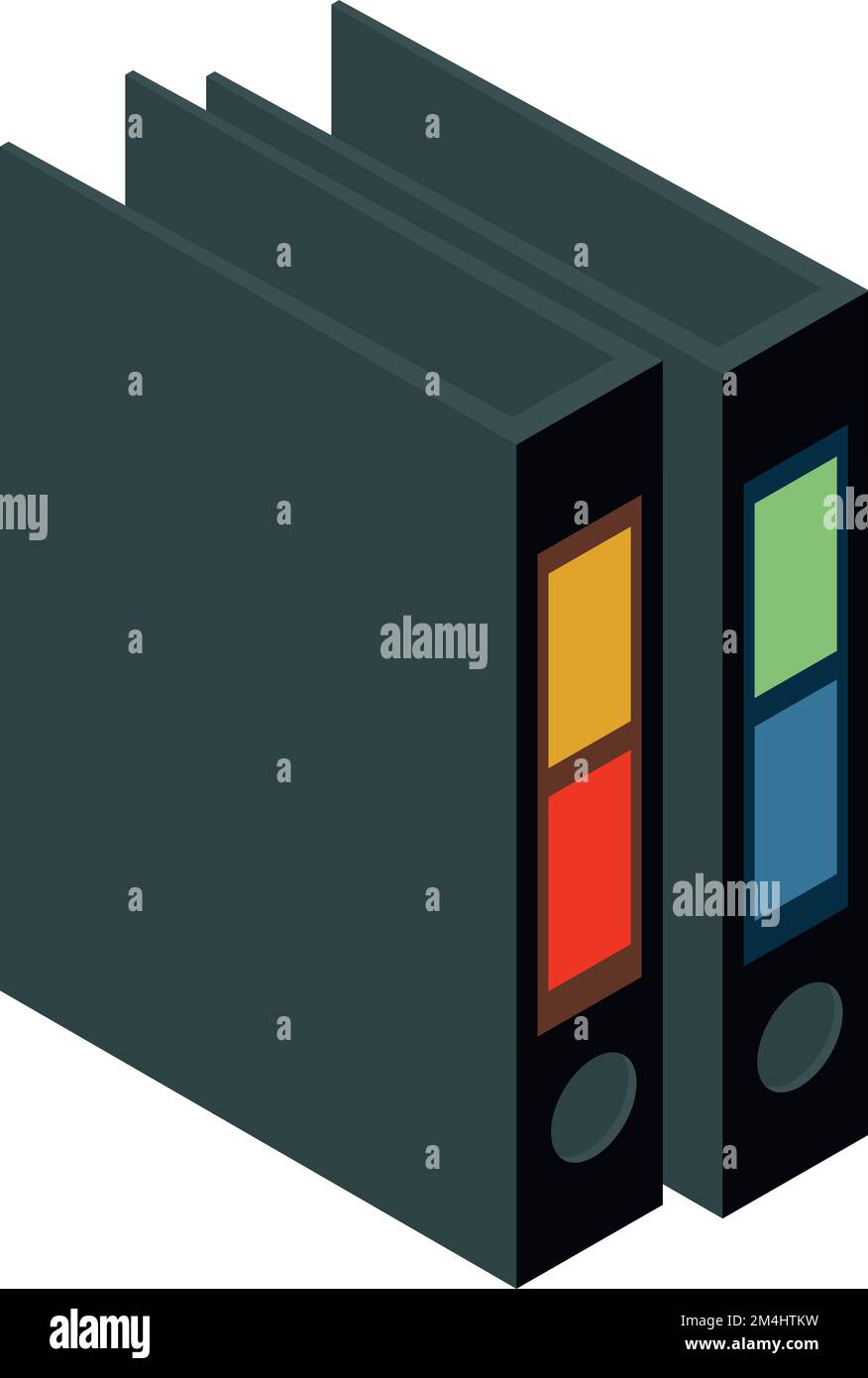 File folders cartoon icon. Office document storage Stock Vector Image ...