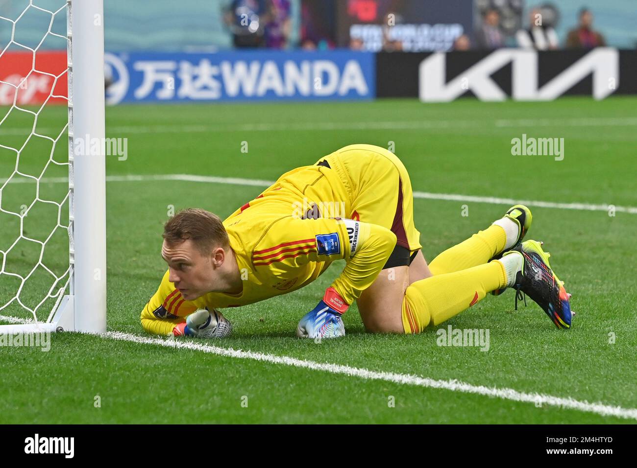 Al-Khor. 27th Nov, 2022. goalwart Manuel NEUER (GER) on the ground ...