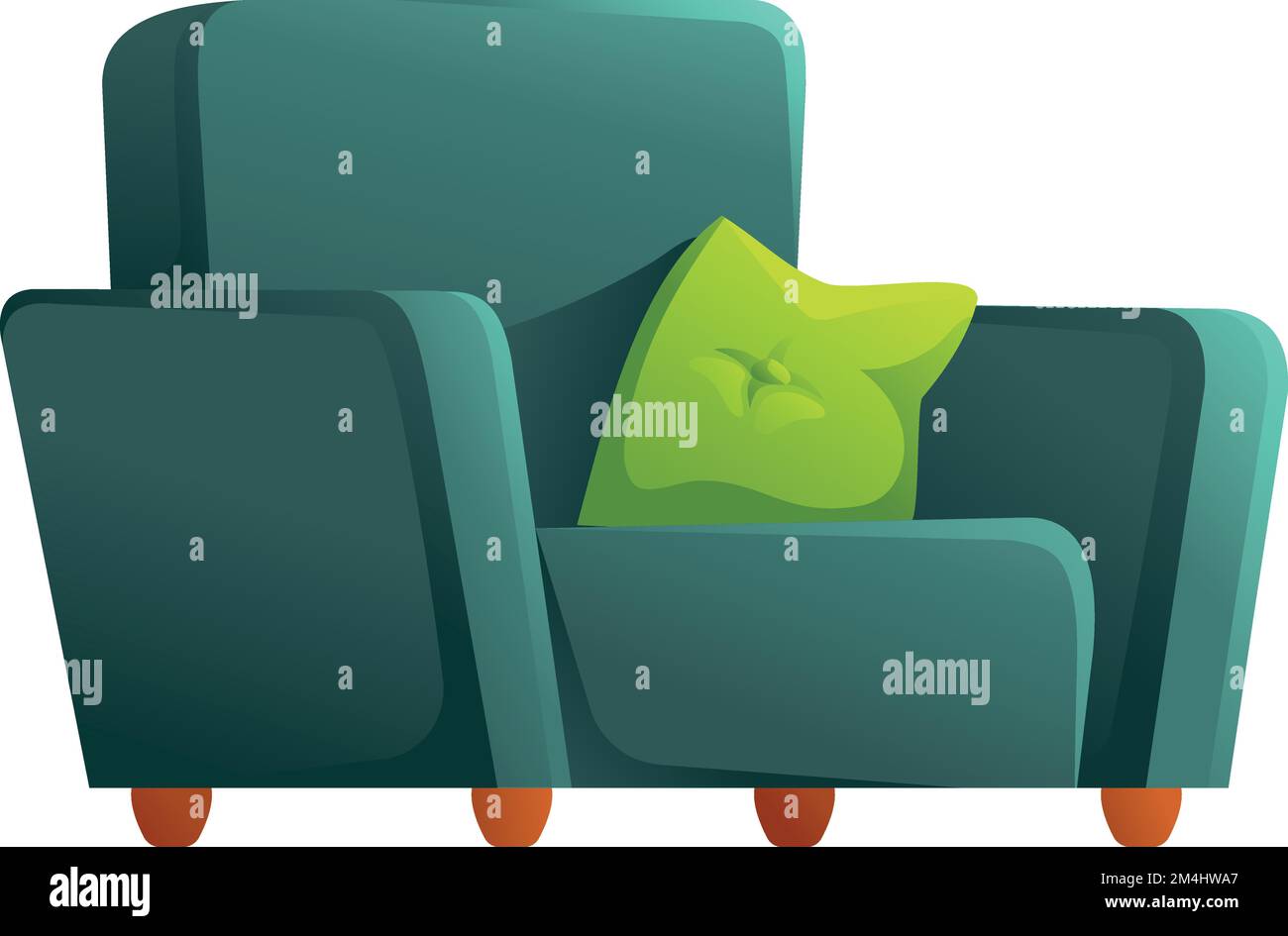 Arm chair icon cartoon style hi-res stock photography and images - Alamy