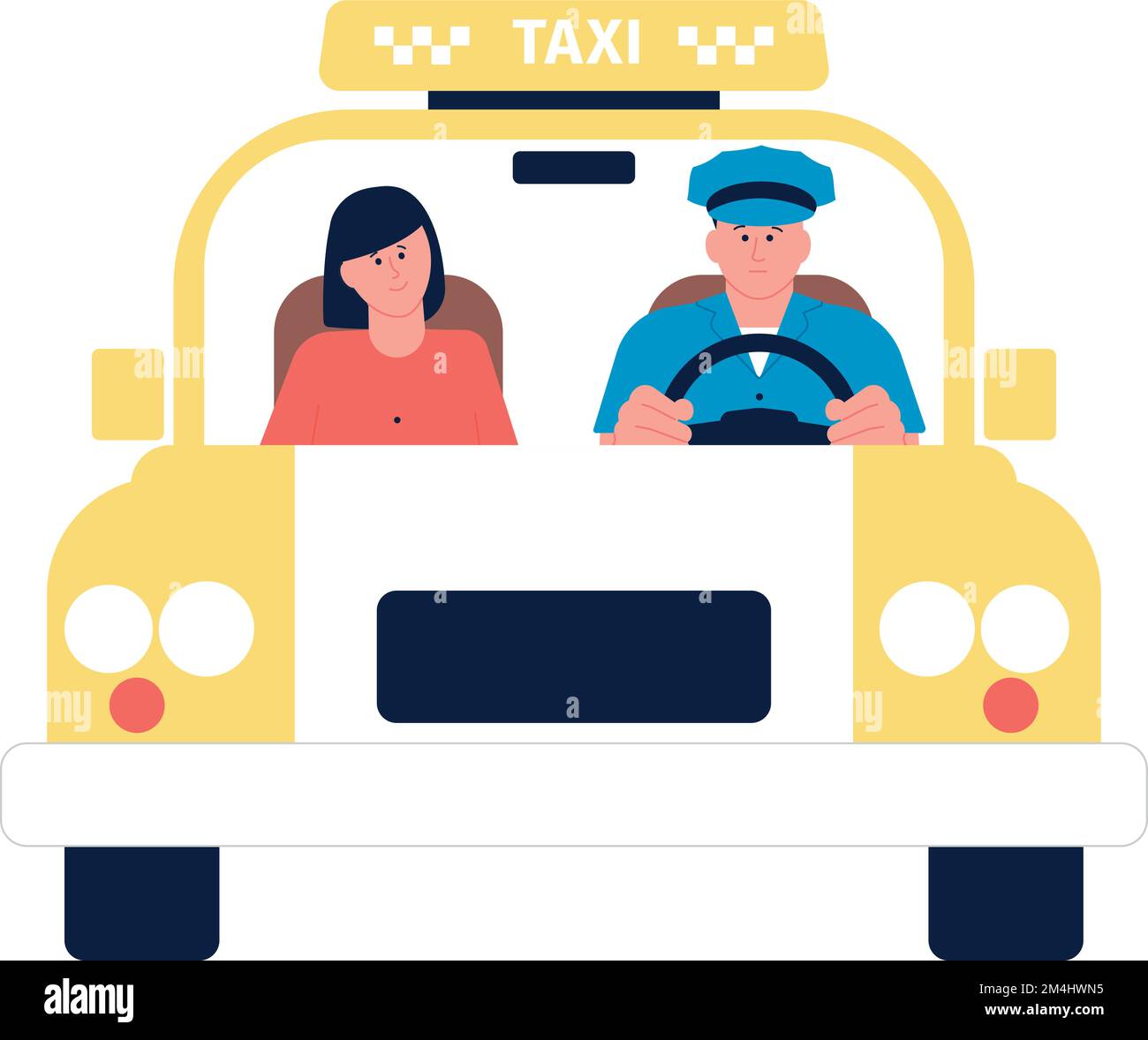Woman driver with passenger car Cut Out Stock Images & Pictures - Alamy