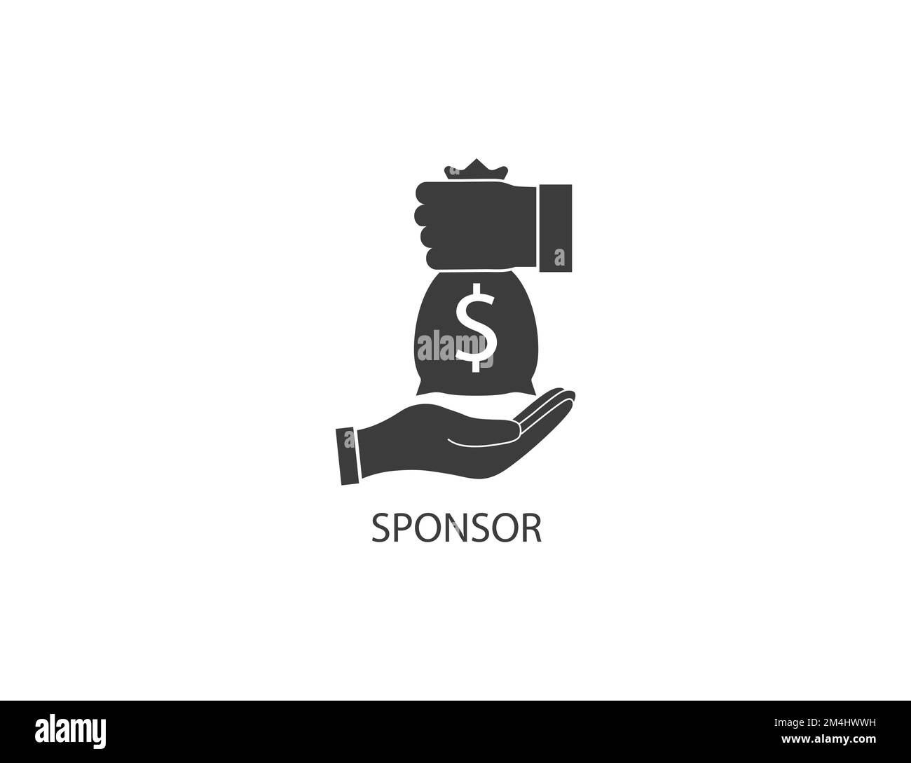 Savings, hand, sponsor icon. Vector illustration Stock Vector Image ...