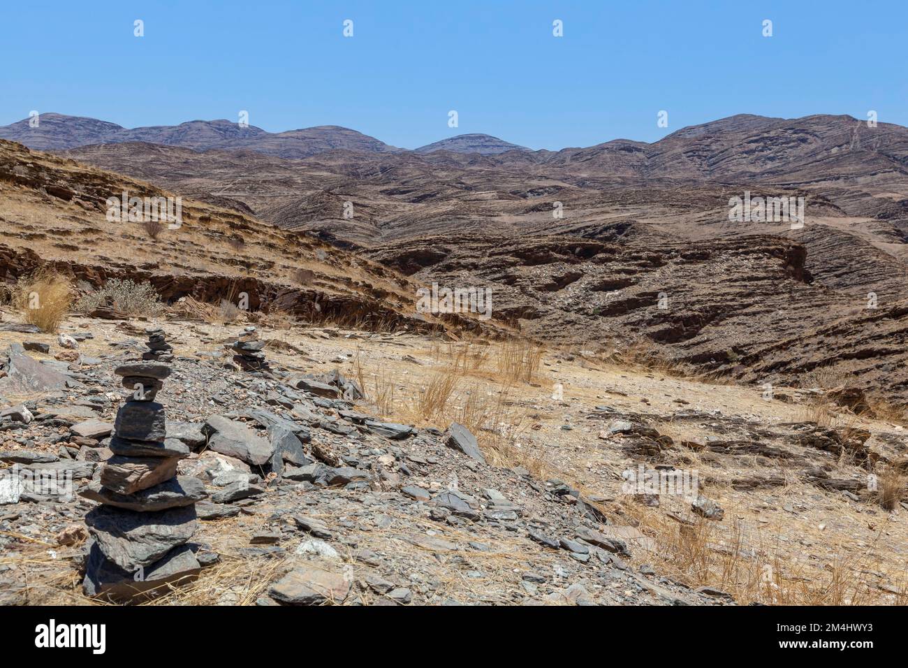 Landscape at Kuiseb Pass, on the road C14, Hakosberge, Namib Naukluft ...