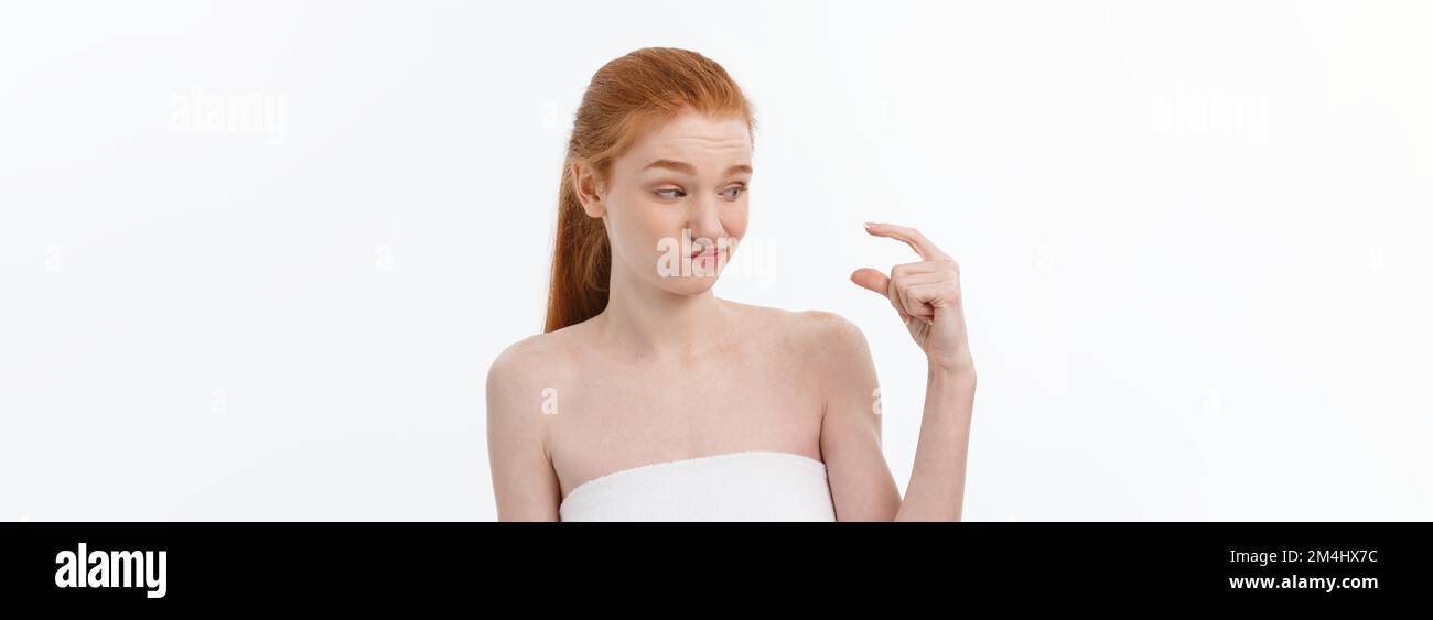 Portrait sad serious young woman with disappointed facial expression ...