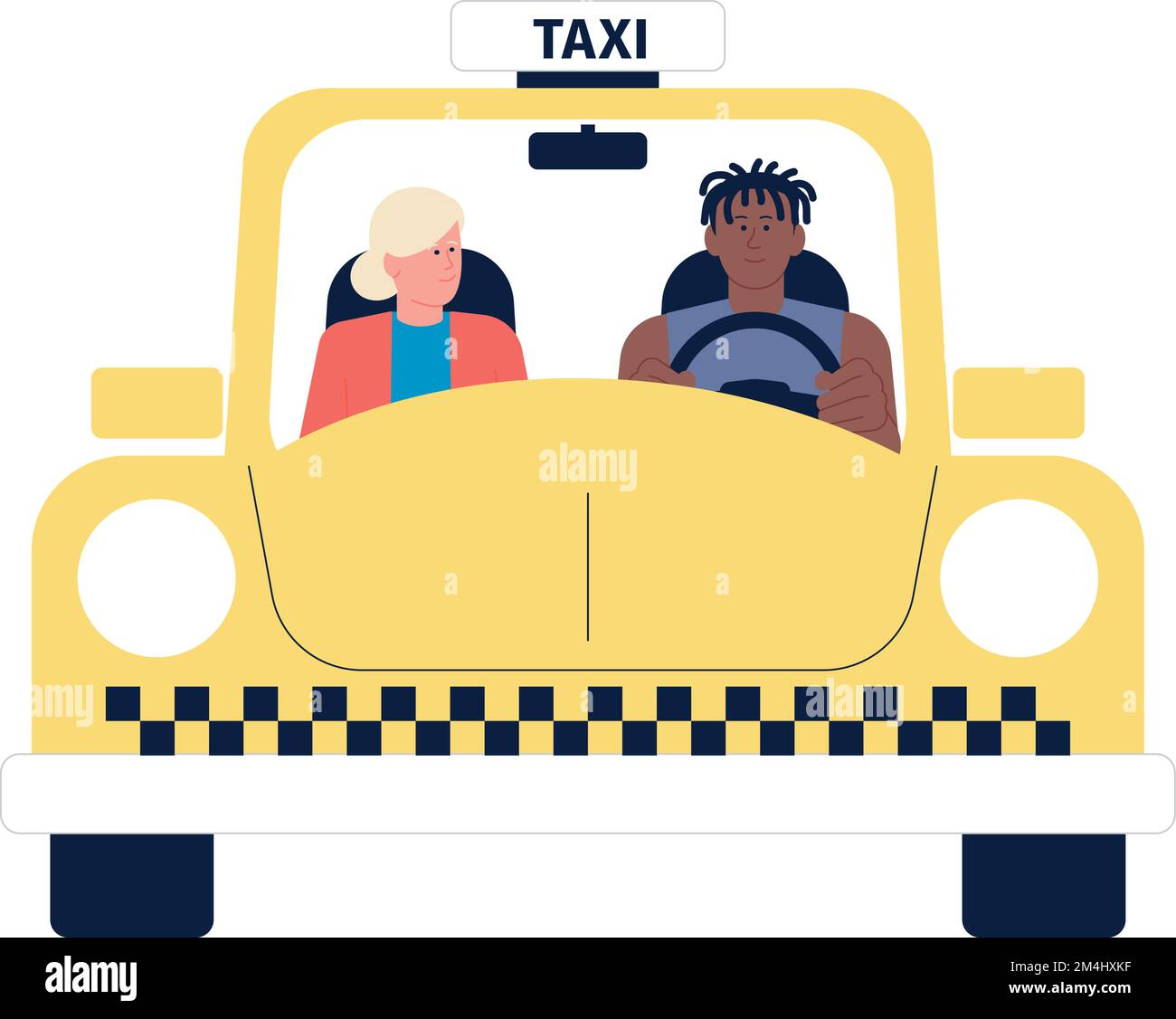 Woman driver with passenger car Cut Out Stock Images & Pictures - Alamy