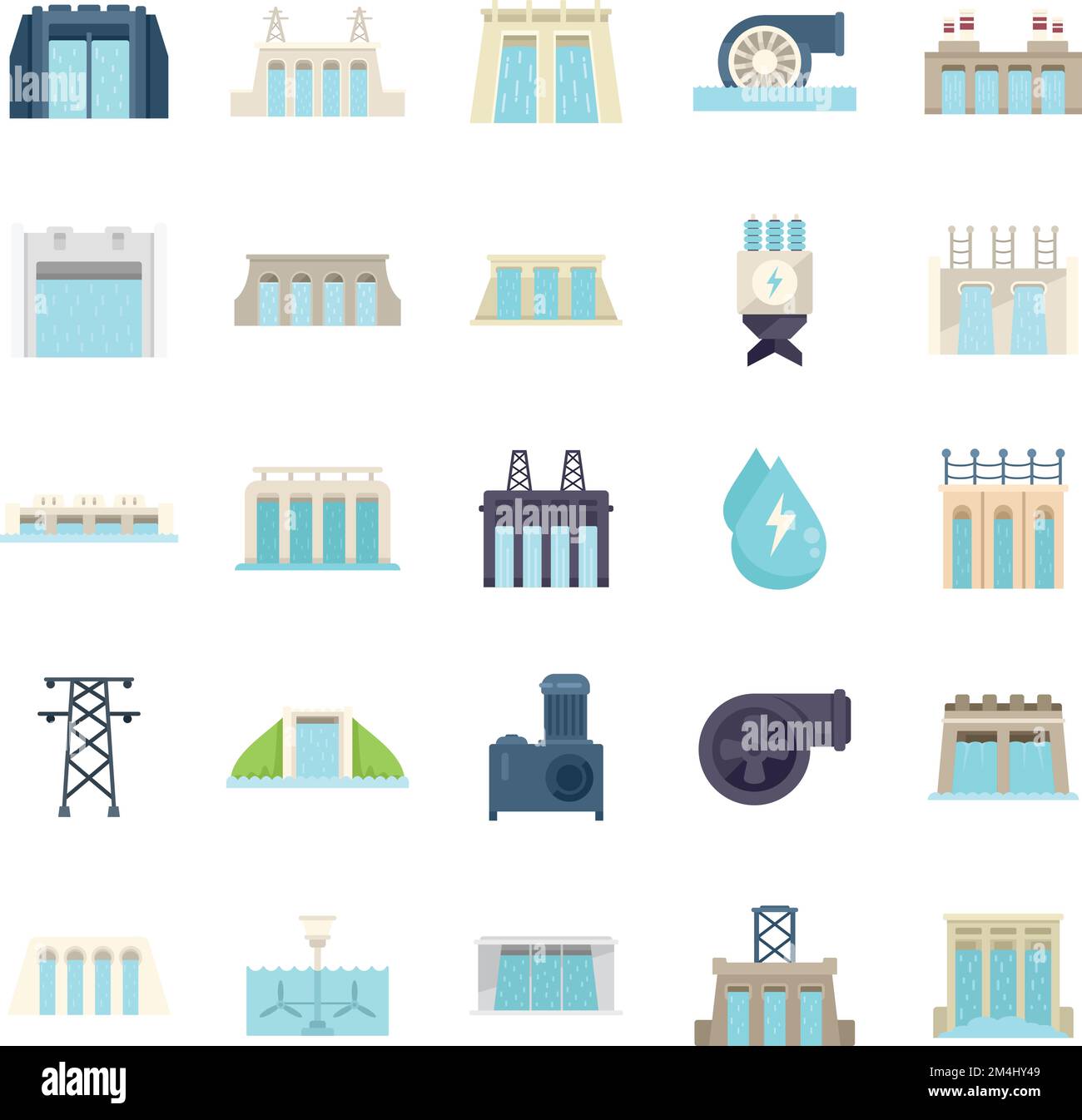 Hydro barrage Cut Out Stock Images & Pictures - Alamy