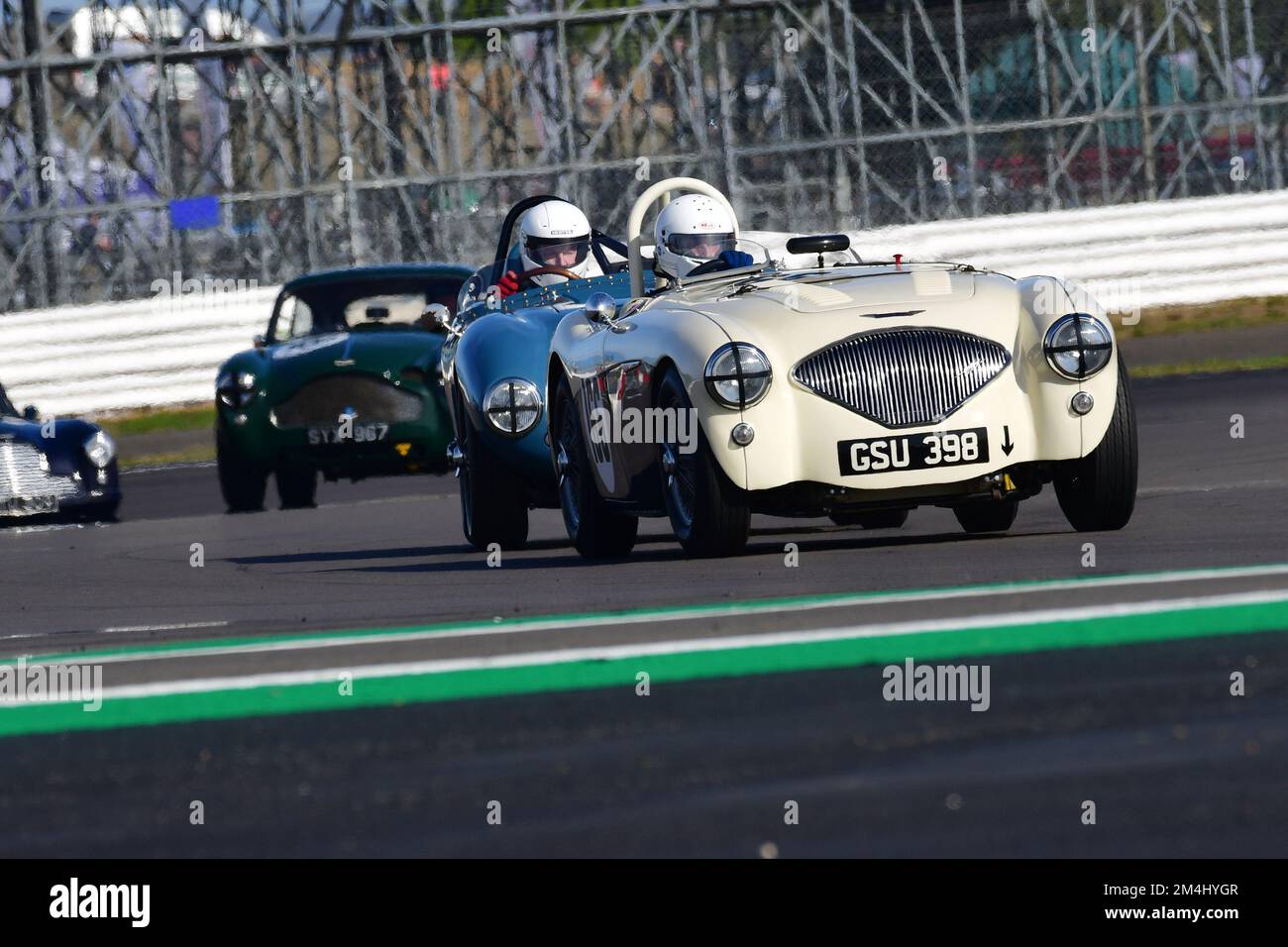 Nick English, Austin Healey 100, MRL Royal Automobile Club Woodcote ...