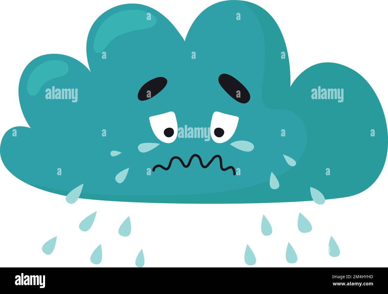 Crying face emoticon kawaii character hi-res stock photography and ...