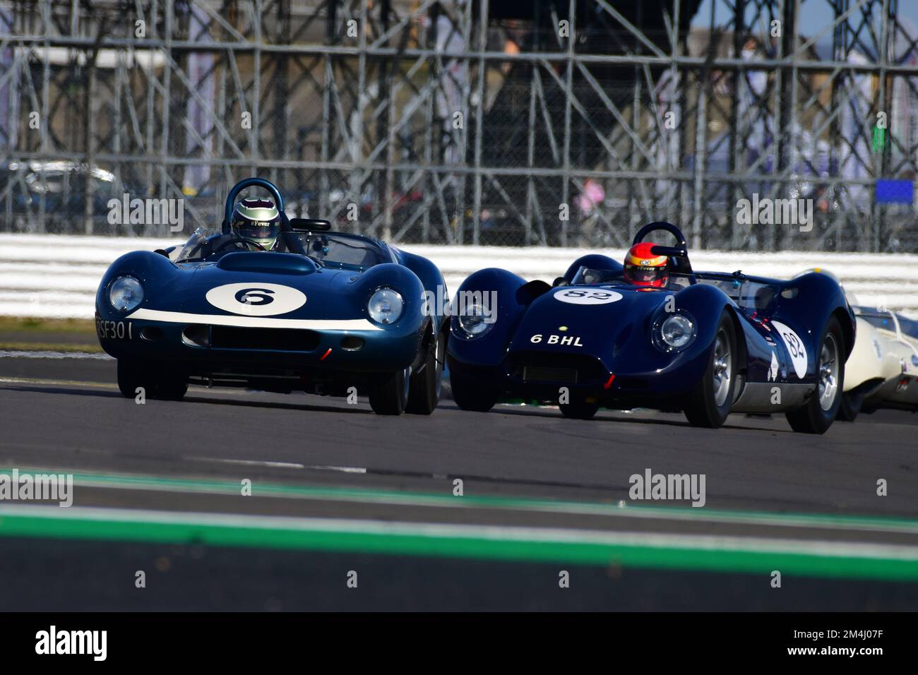 James Cottingham, Harvey Stanley, Tojeiro Ecosse Jaguar, MRL Royal ...