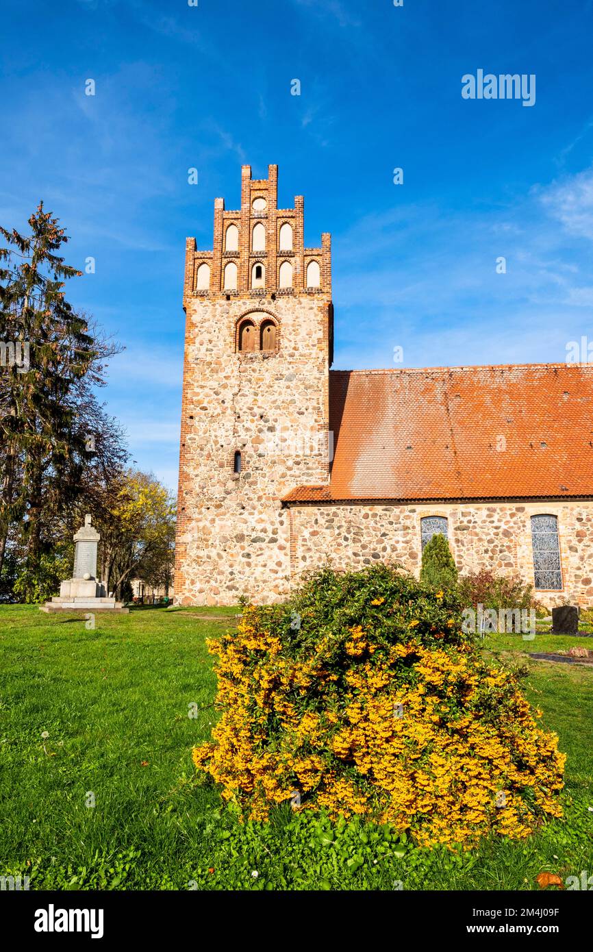 Herzberg Mark village church, Brandenburg, Germany Stock Photo - Alamy