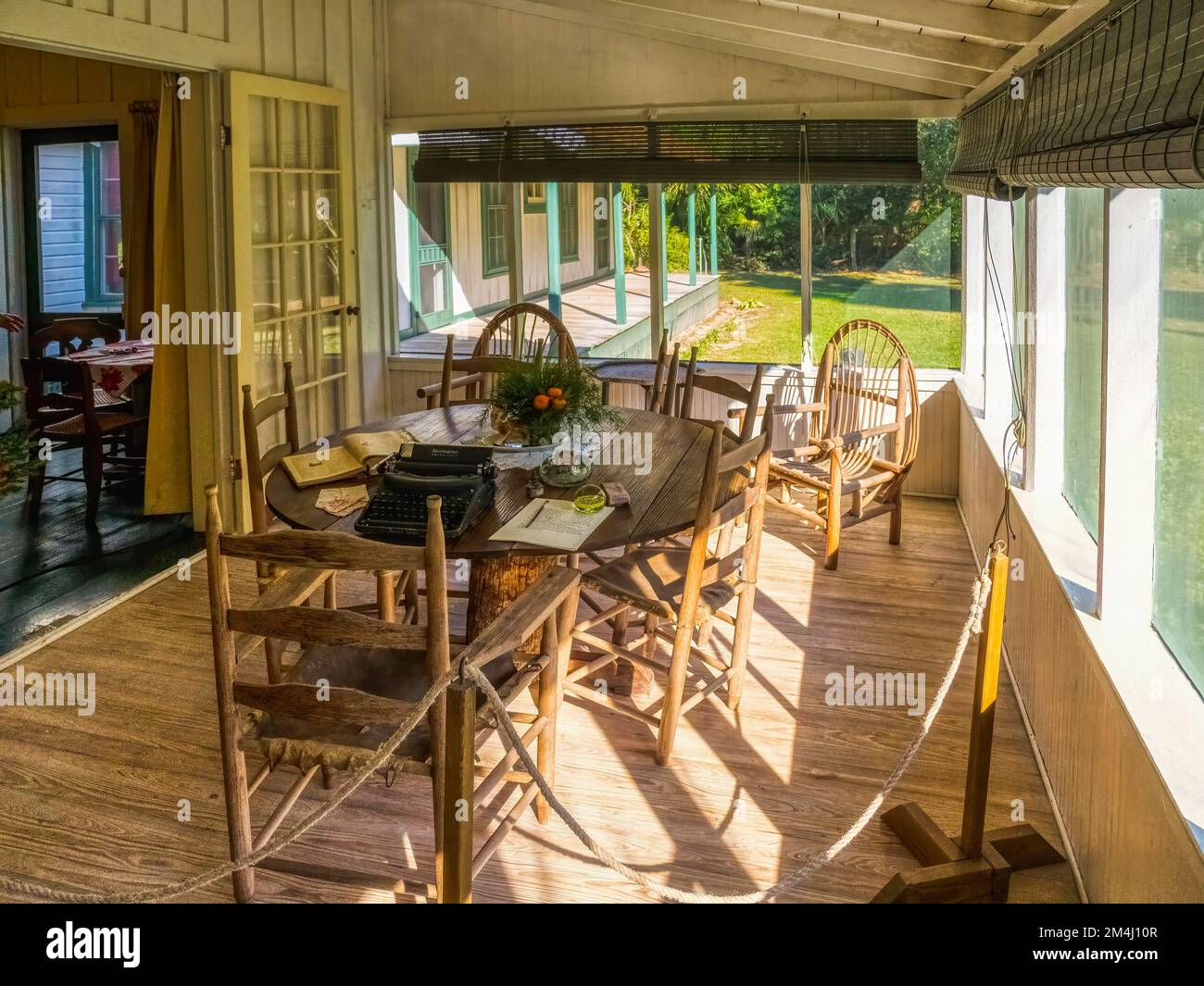 Interior of house at Marjorie Kinnan Rawlings Historic State Park an ...