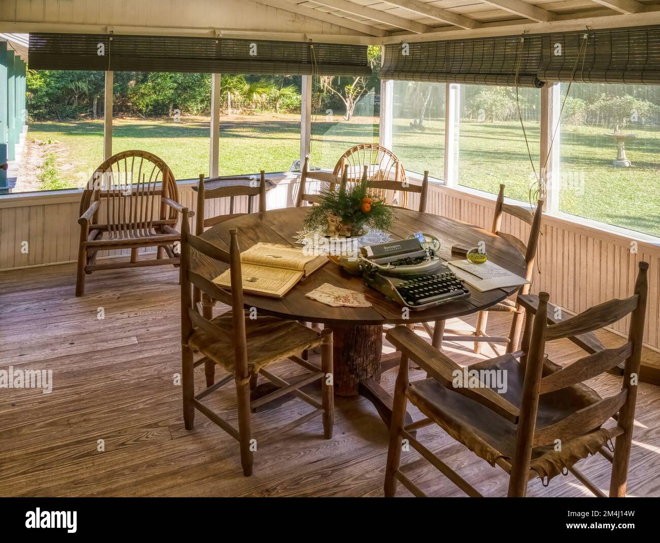 Interior of house at Marjorie Kinnan Rawlings Historic State Park an ...