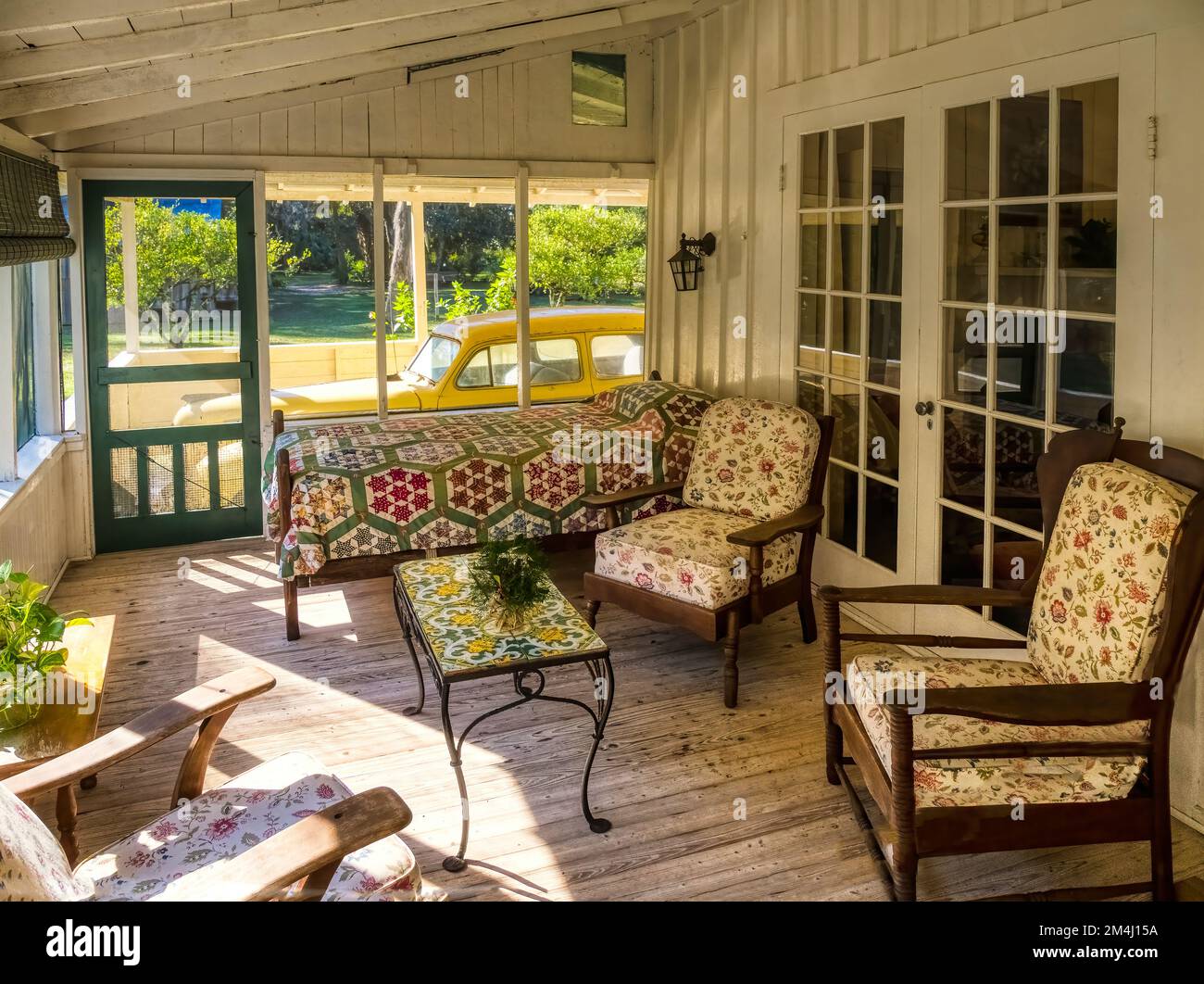 Interior of house at Marjorie Kinnan Rawlings Historic State Park an ...