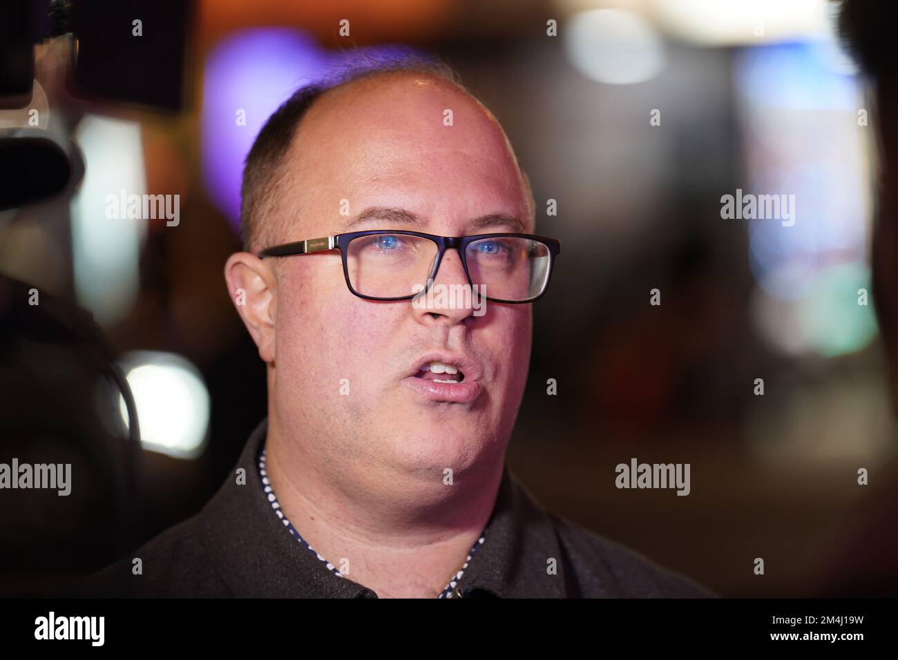 Leader of Westminster Council Adam Hug, talks to the media on Oxford ...