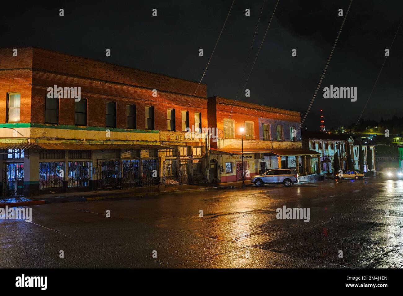 American architecture of the old west in Cananea Mexico. (Photo by ...