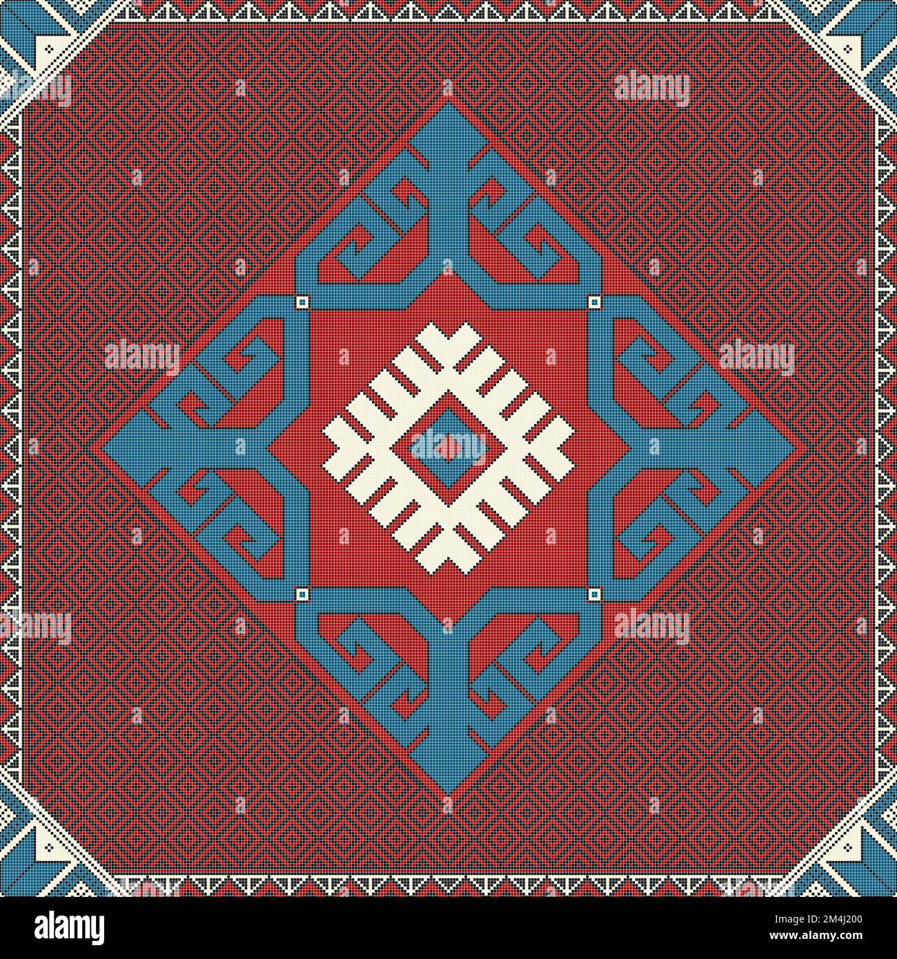 Traditional Kilim vector seamless pattern Stock Vector Image & Art - Alamy